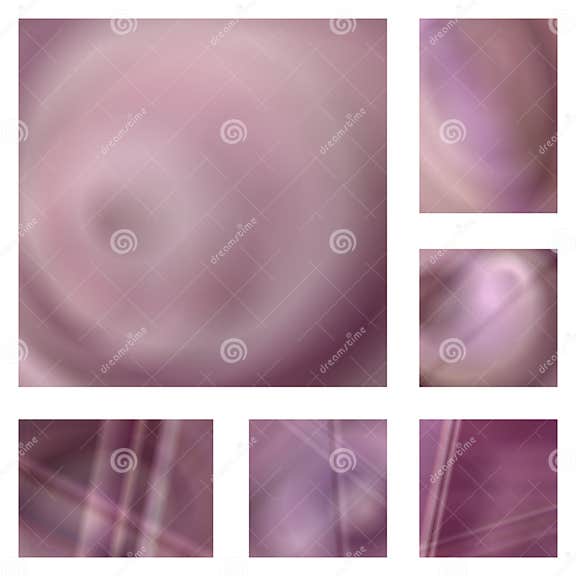 Mauve Gradient Abstract Background Design Set Stock Vector ...