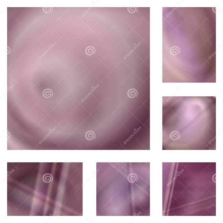 Mauve Gradient Abstract Background Design Set Stock Vector ...
