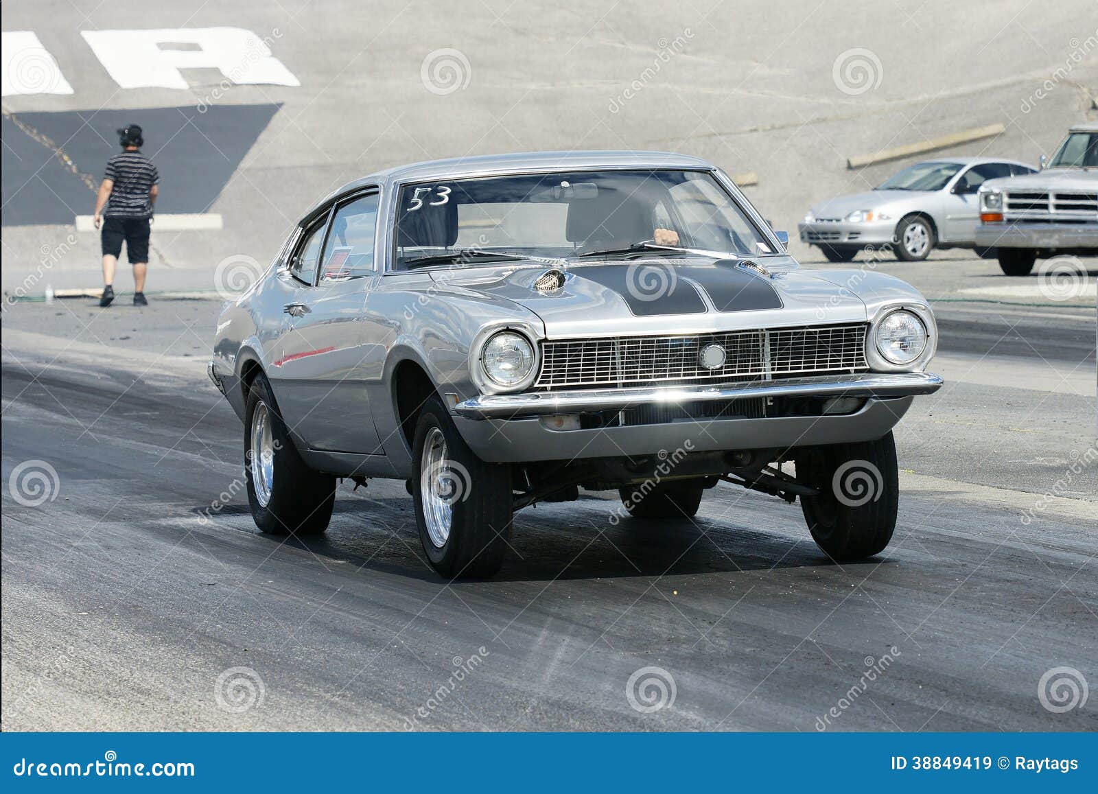 Drag car start stock image. Image of recreation, racing - 38849419