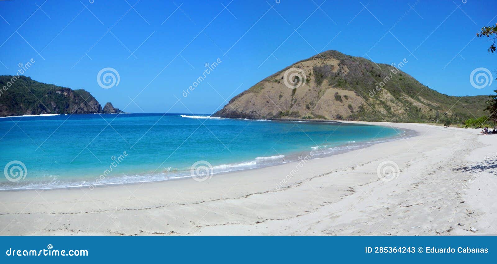 Mawan Beach on Lombok Island, Indonesia Stock Image - Image of tropical ...