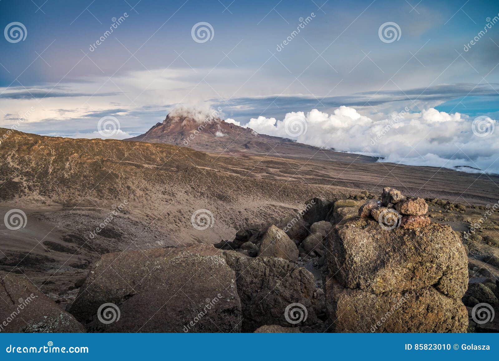 Mawenzi Peak, Mount Kilimanjaro Stock Photo - Image of sunset, nature ...