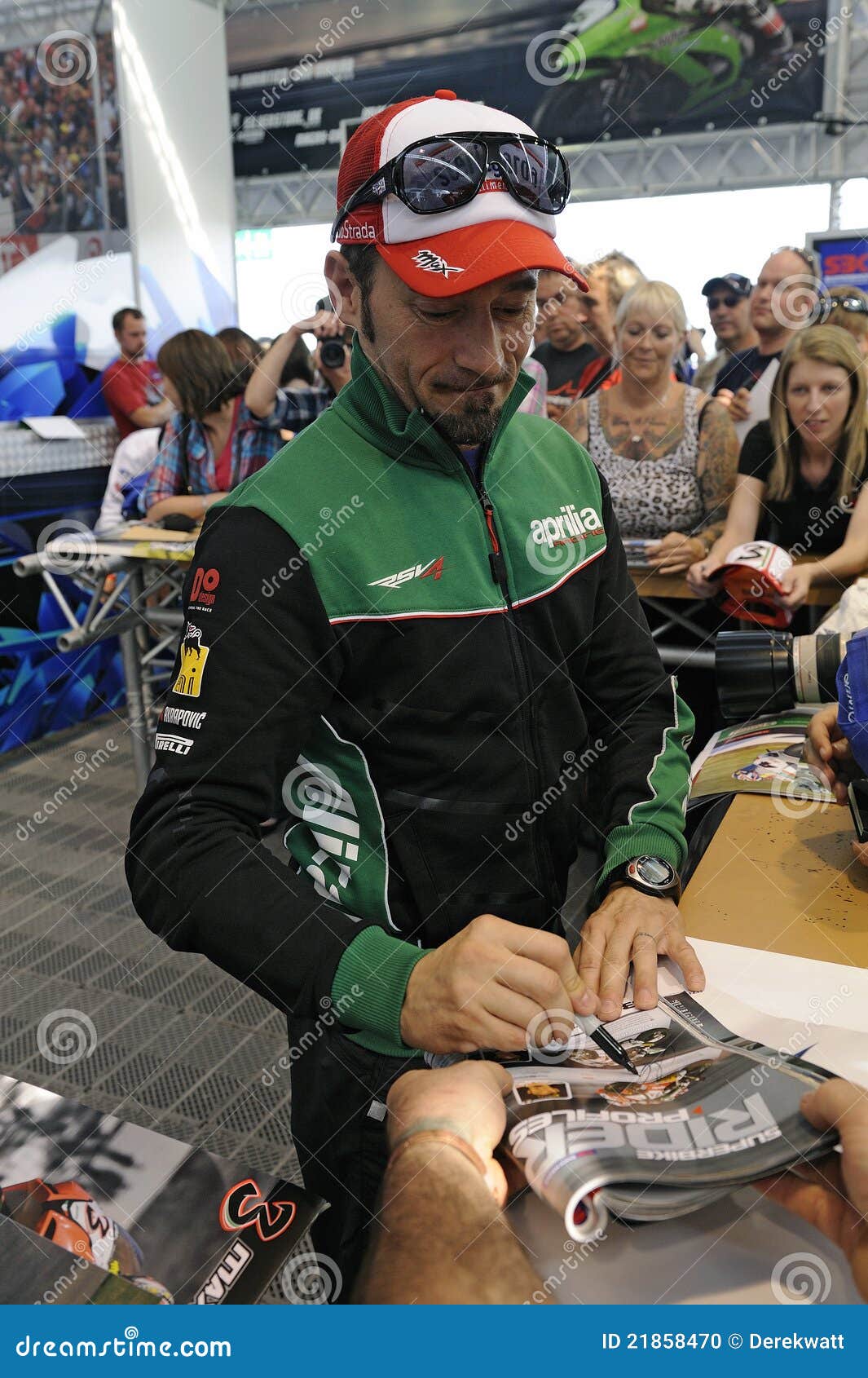 Max Biaggi Signs Aotographs for Fans Editorial Image - Image of sign ...