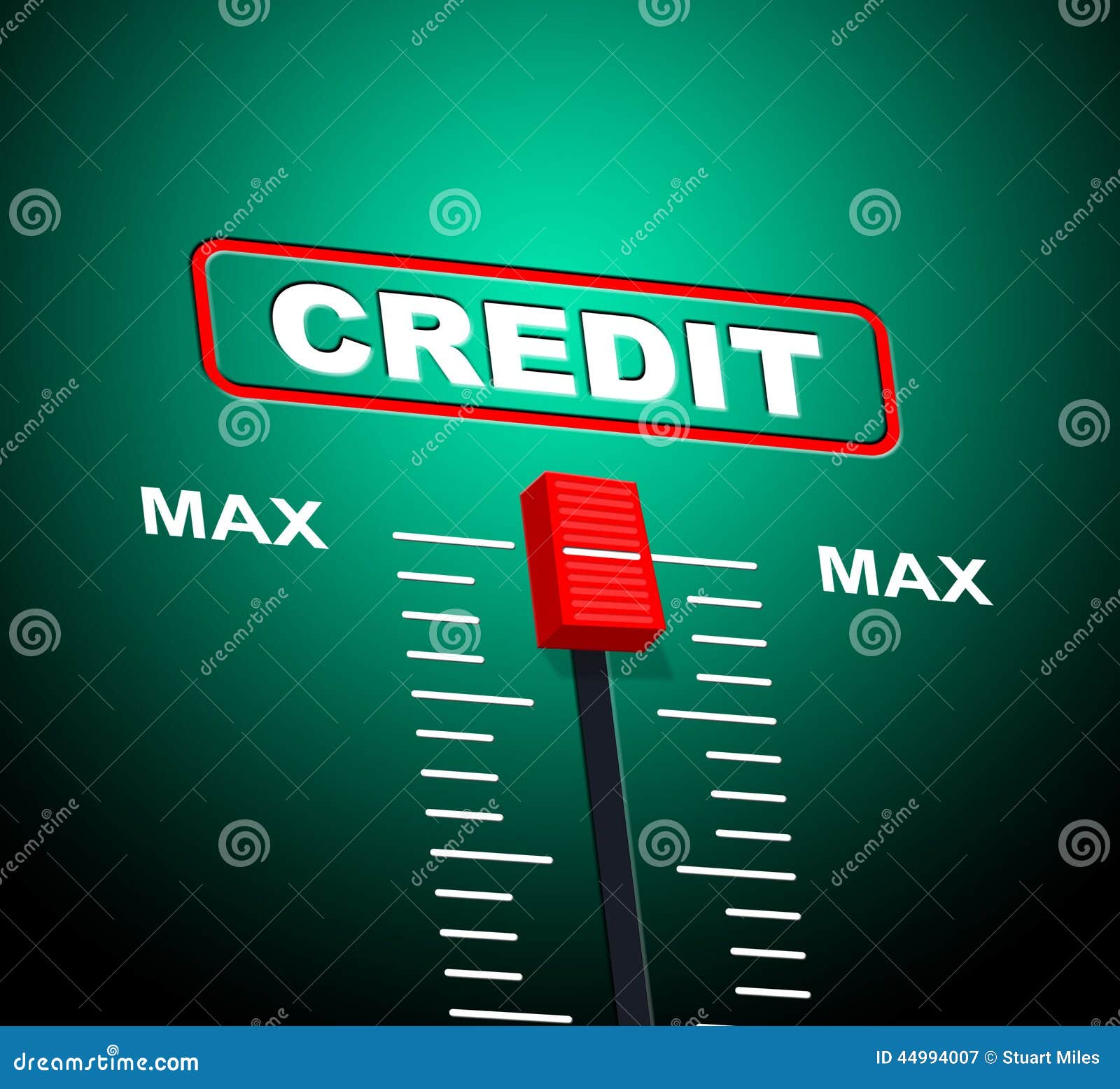 Max Credit Means Debit Card Und Scheckkarte Stock Abbildung ...