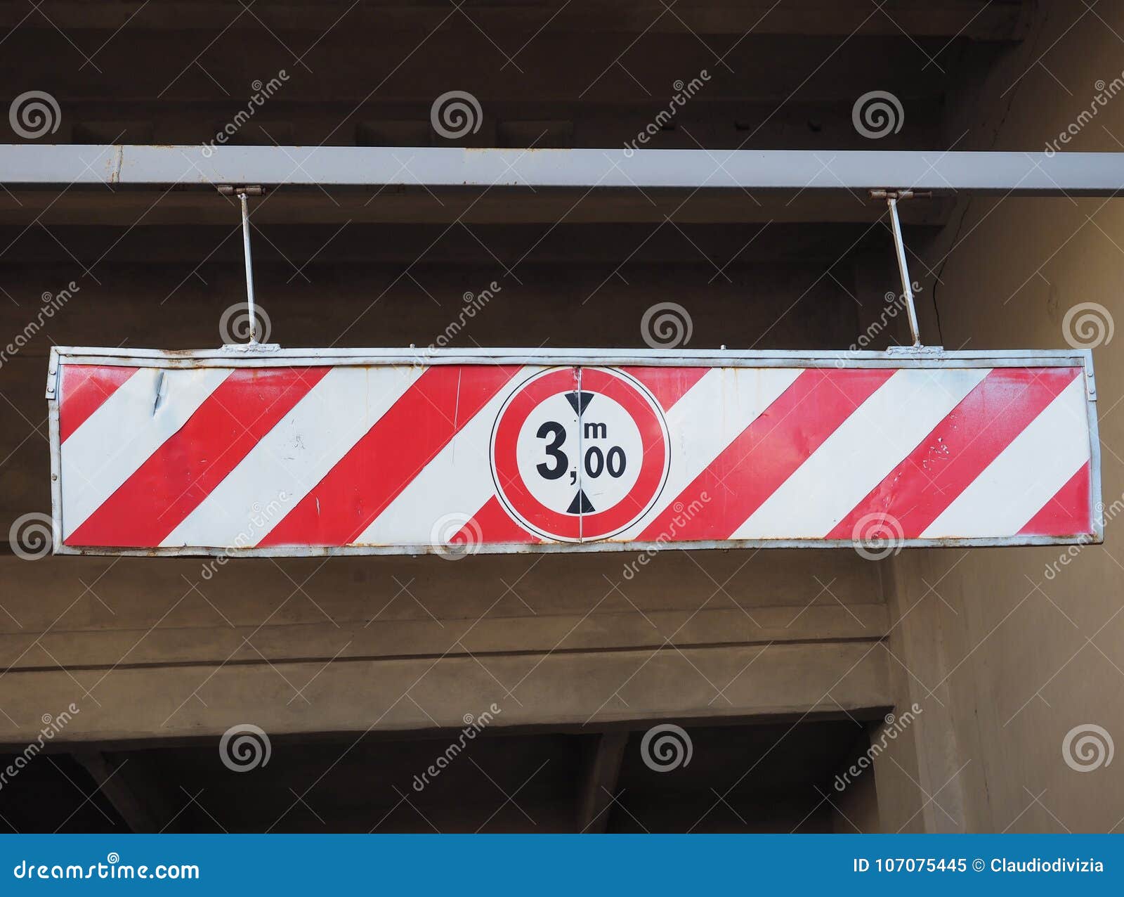 Height limit sign stock image. Image of limit, three - 107075445