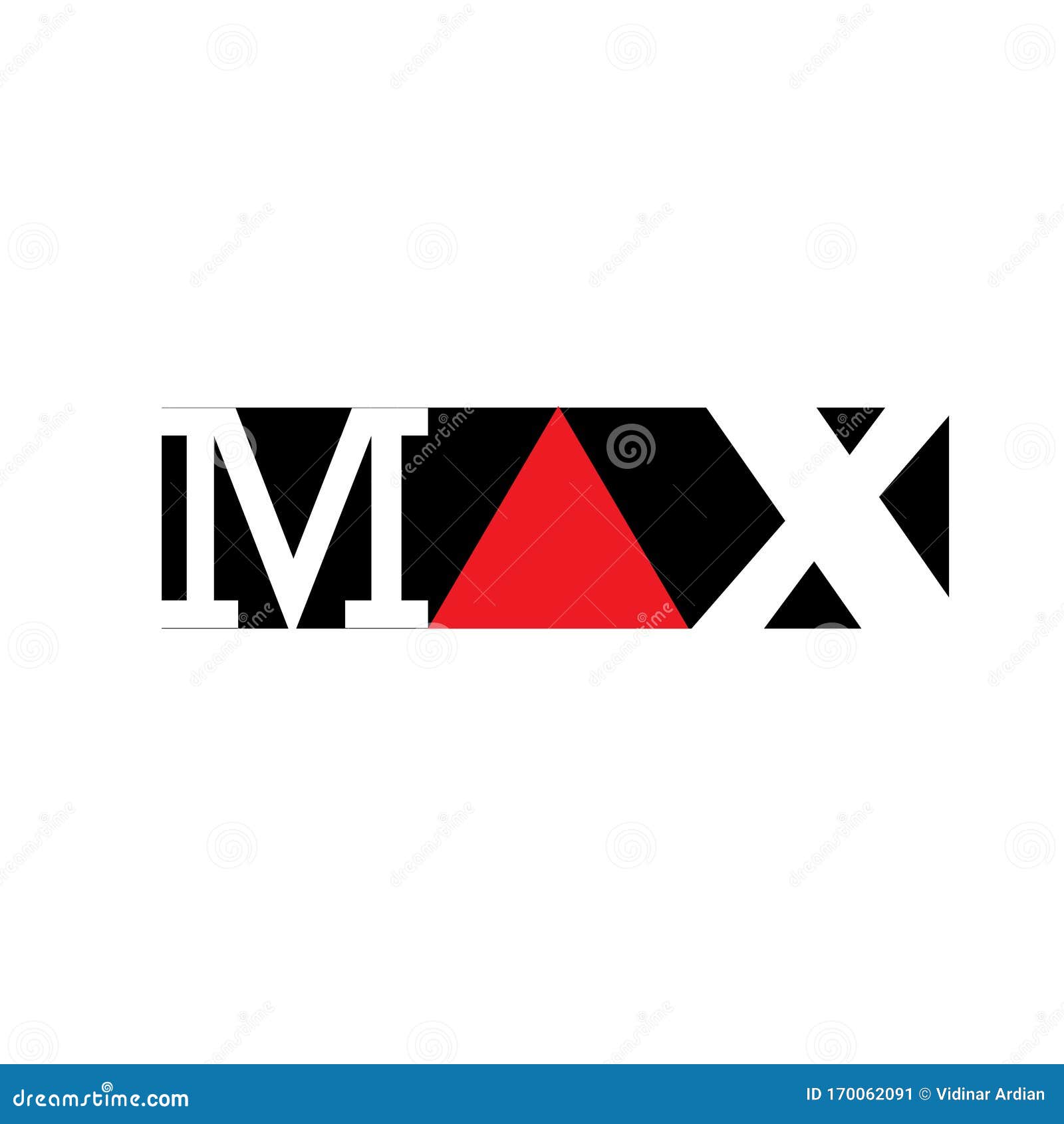 Max Initial Logo Vector Ilustration Stock Vector - Illustration of ...