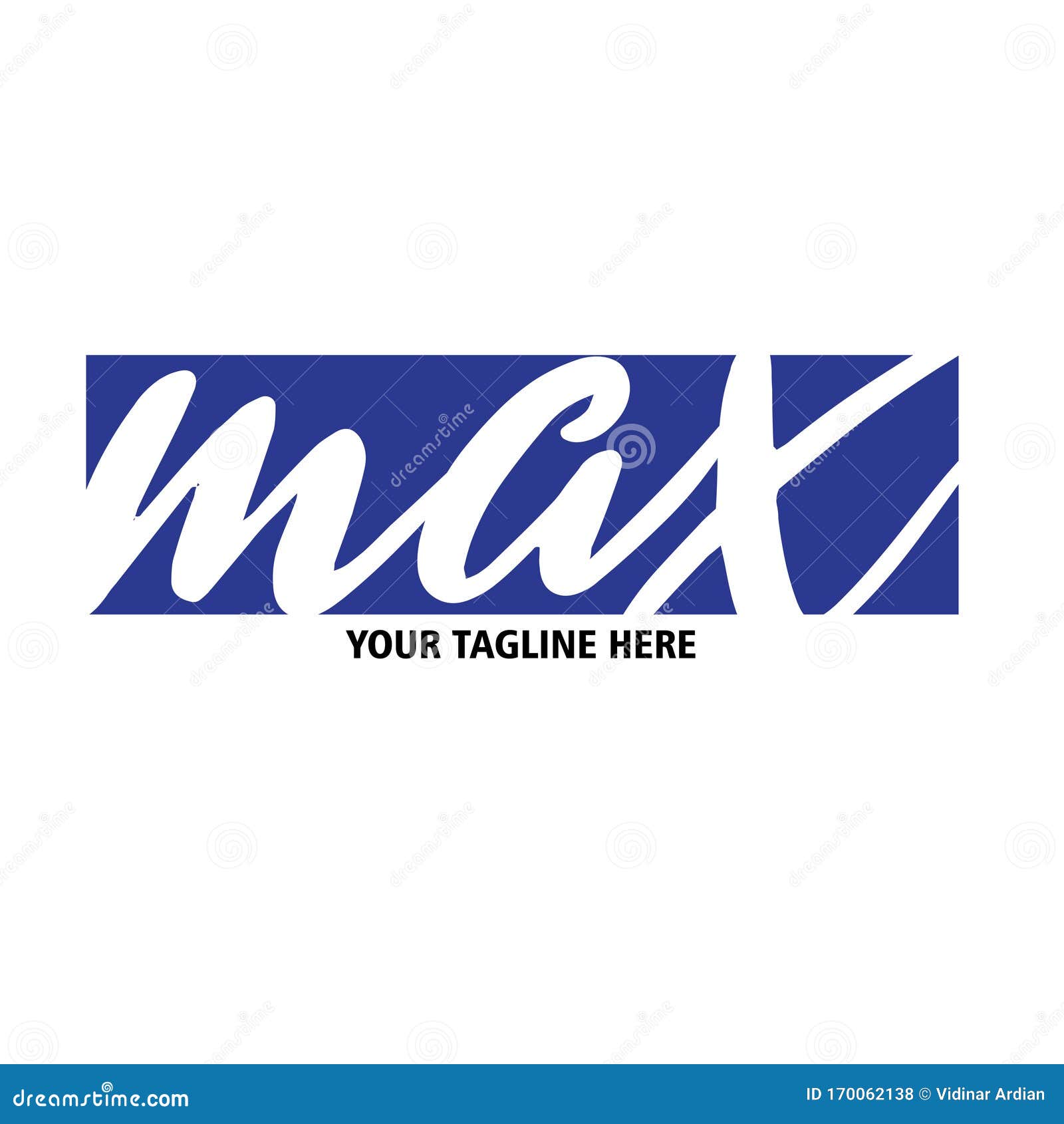 Max Initial Logo Vector Ilustration Stock Vector - Illustration of ...