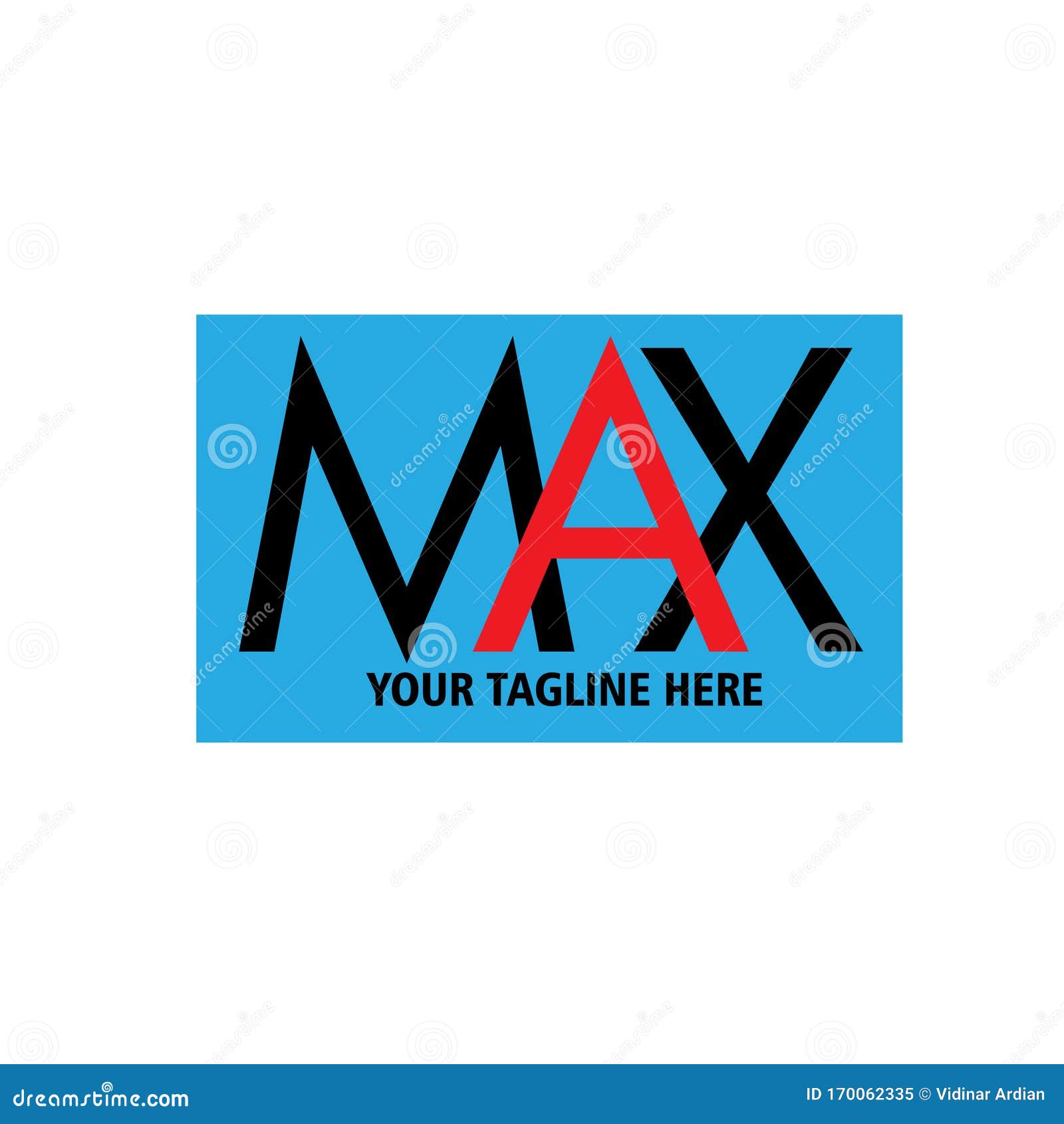Max Initial Logo Vector Ilustration Stock Image - Image of initial ...
