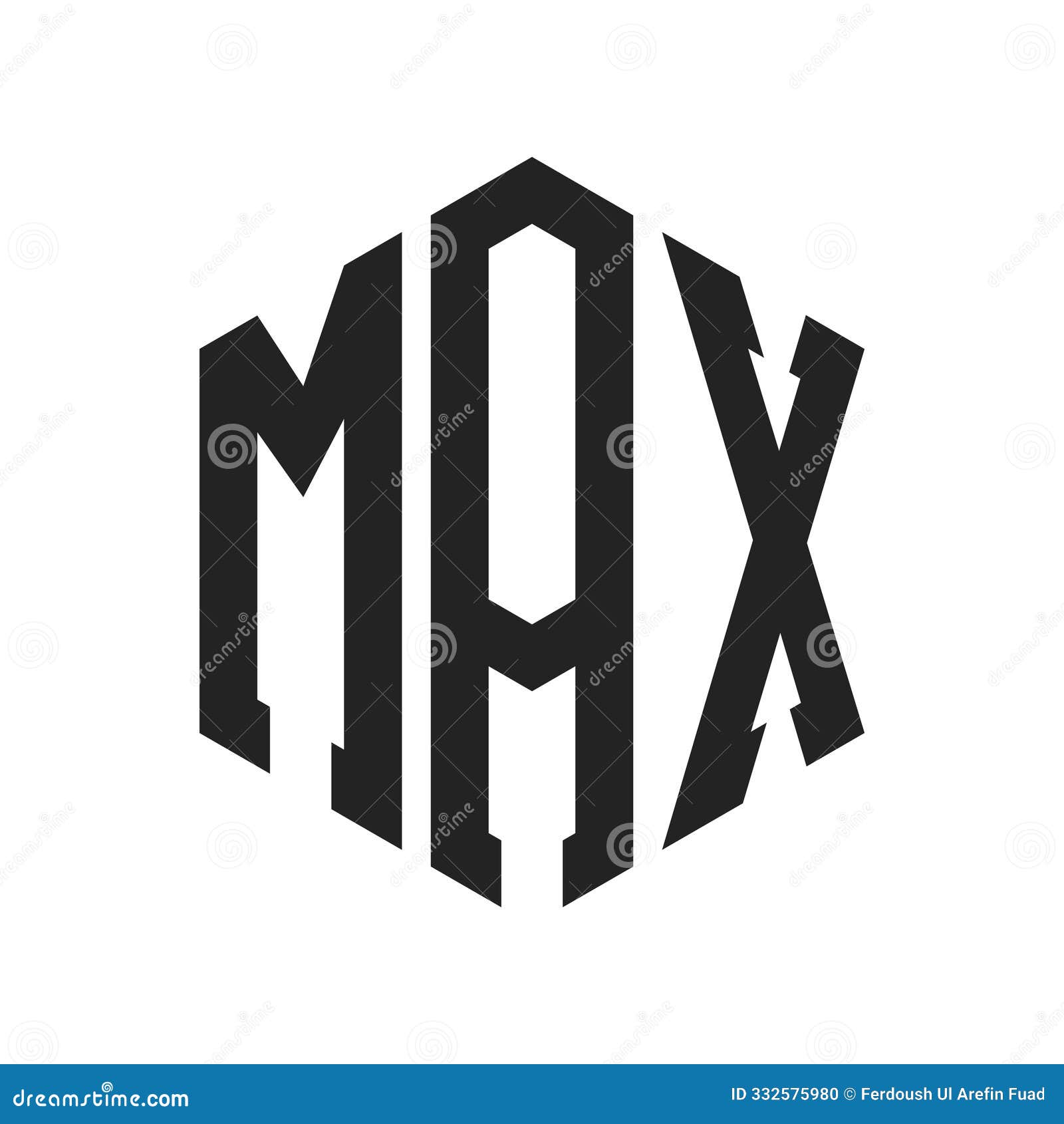 MAX Logo Design. Initial Letter MAX Monogram Logo Using Hexagon Shape ...