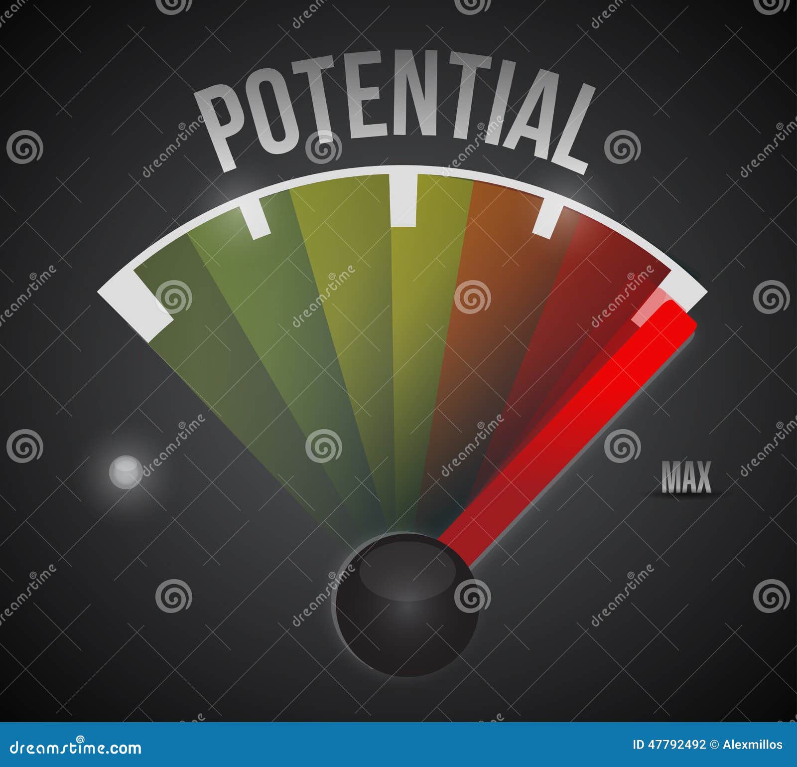 Max Potential Speedometer Illustration Stock Illustration ...