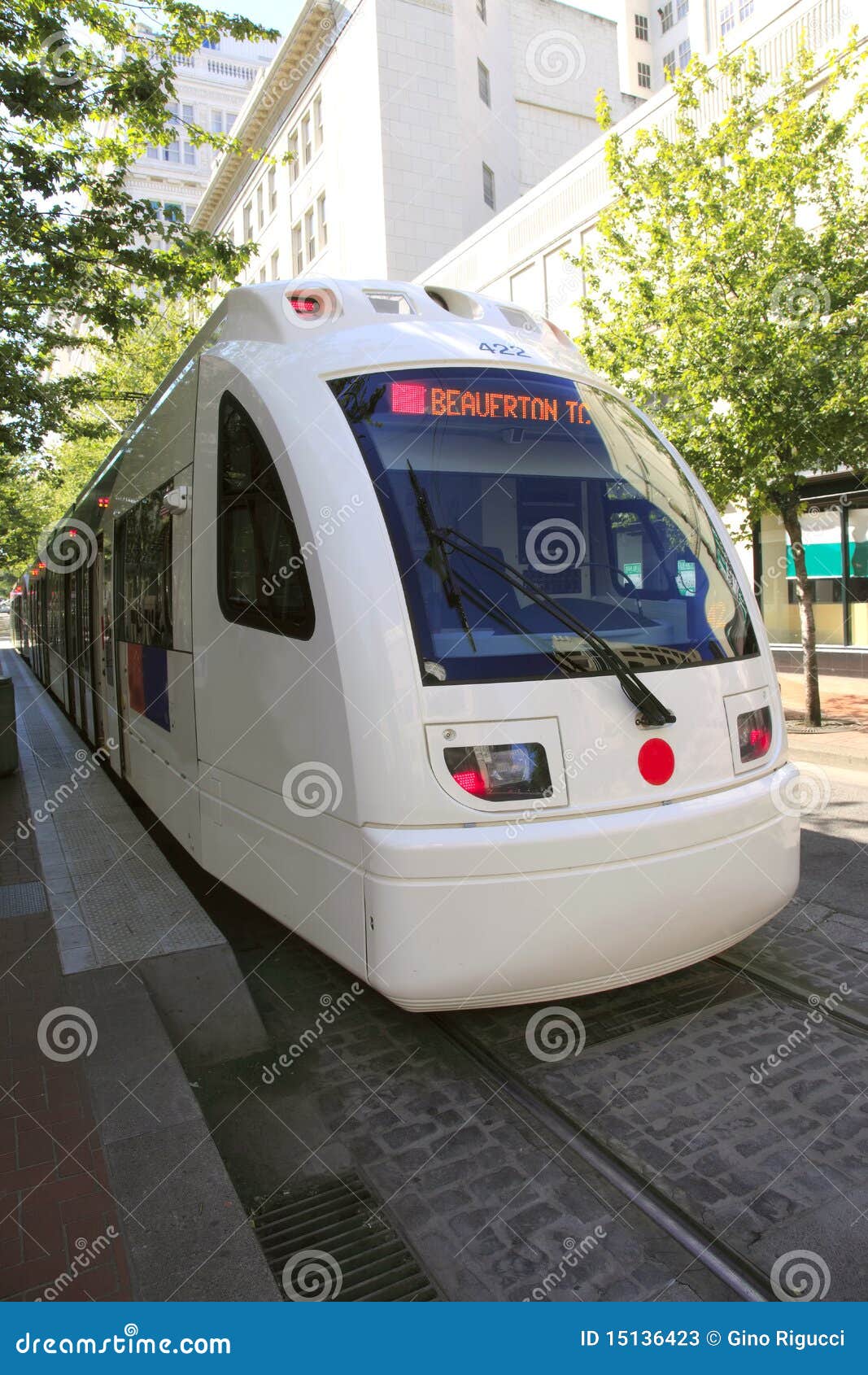 Max Public Transport, Portland or. Stock Image - Image of transit ...