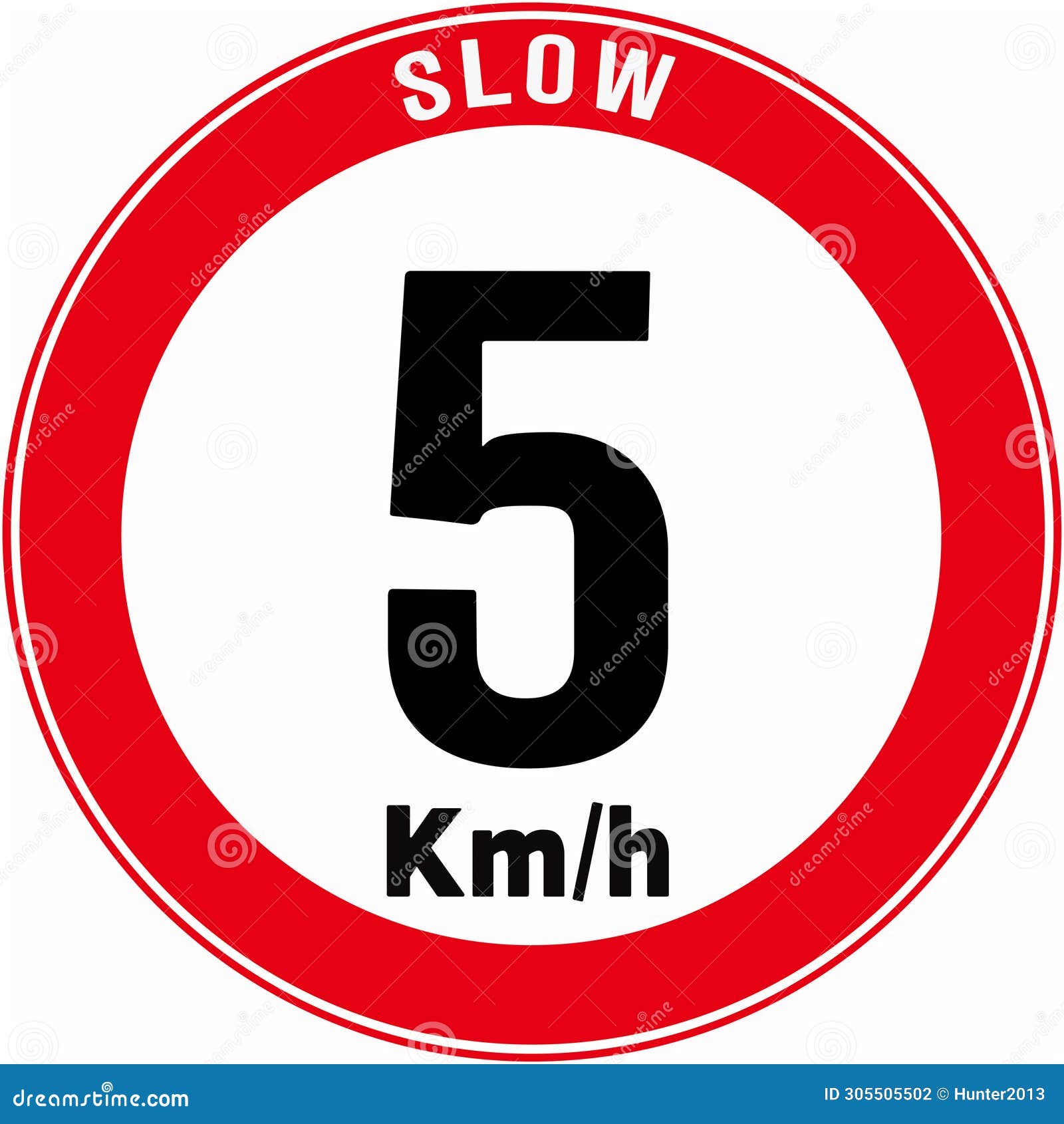 Max speed 5 km per hour stock illustration. Illustration of speed ...