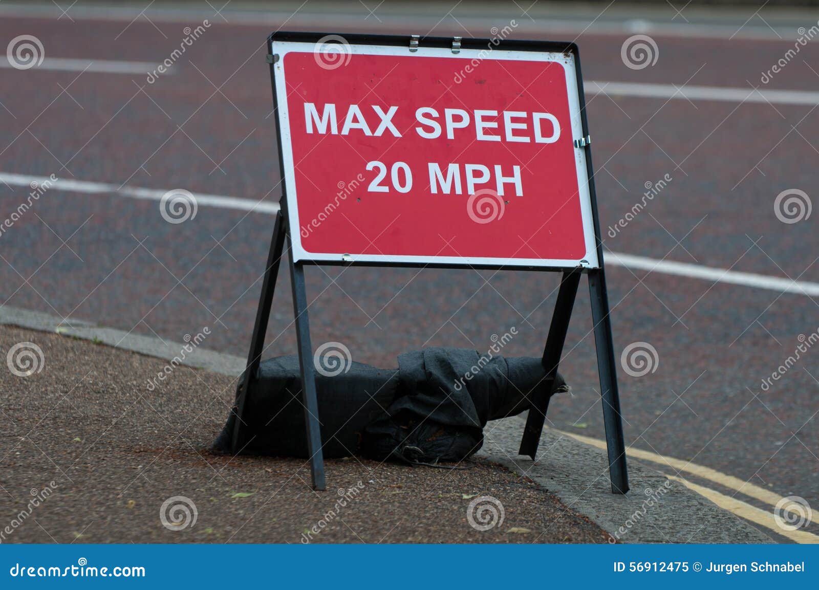 Max speed sign stock image. Image of work, temporary - 56912475