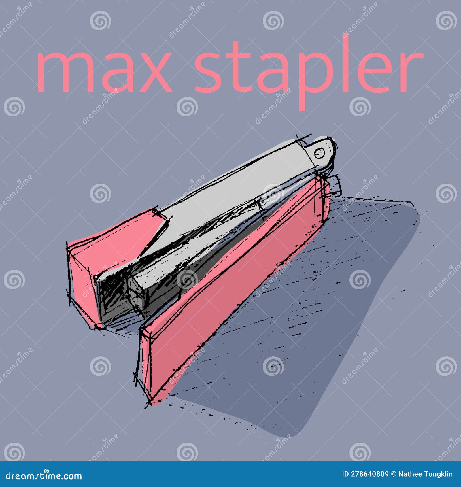 Max stapler stock illustration. Illustration of realistic - 278640809