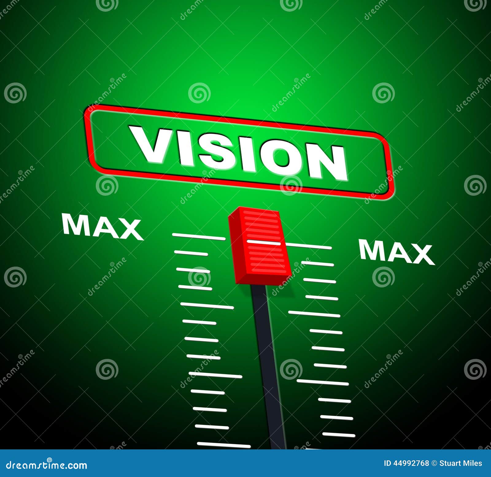 Max Vision Shows Upper Limit Och Tak Stock Illustrationer ...