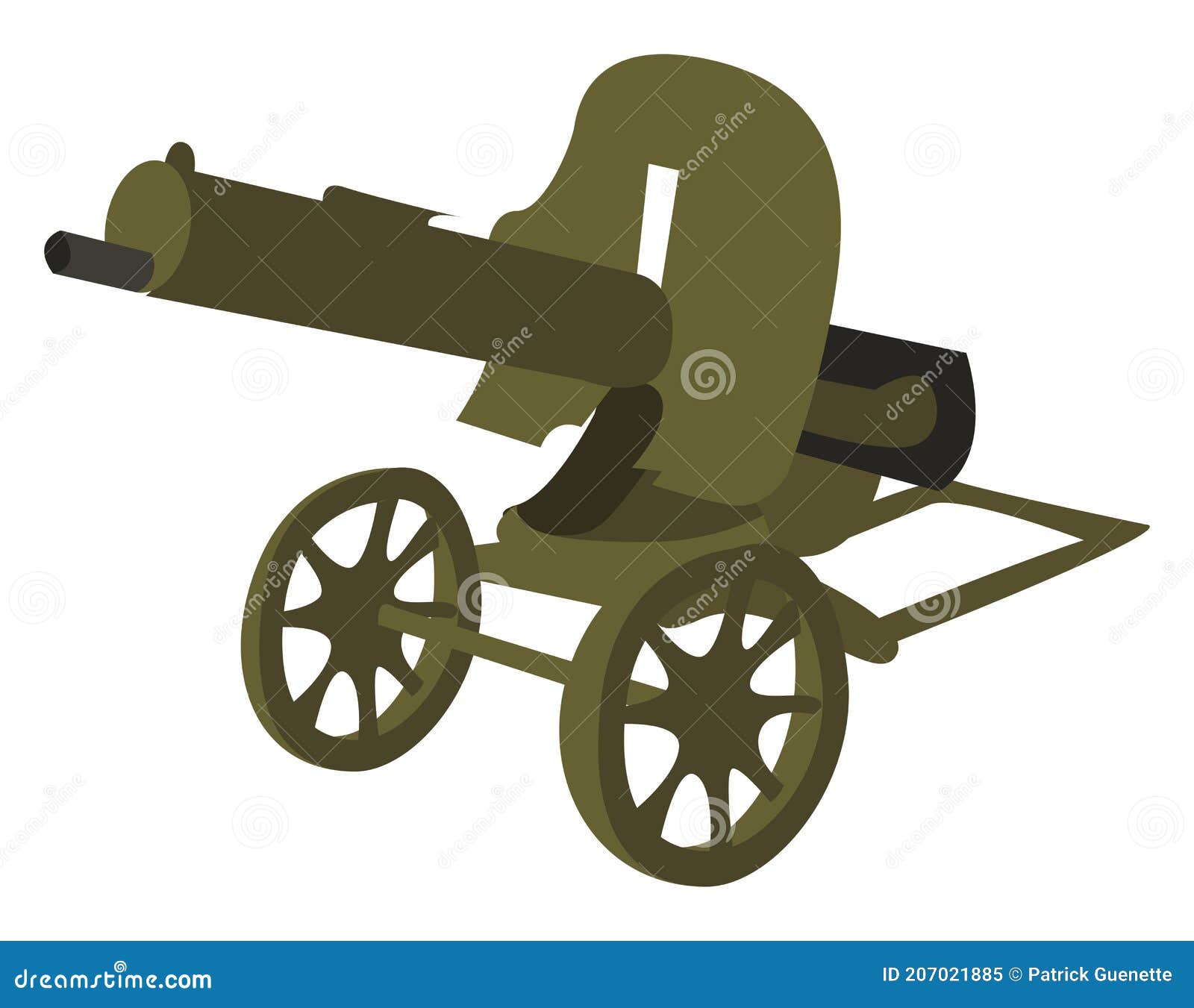 Maxim Gun, Illustration, Vector | CartoonDealer.com #207021885