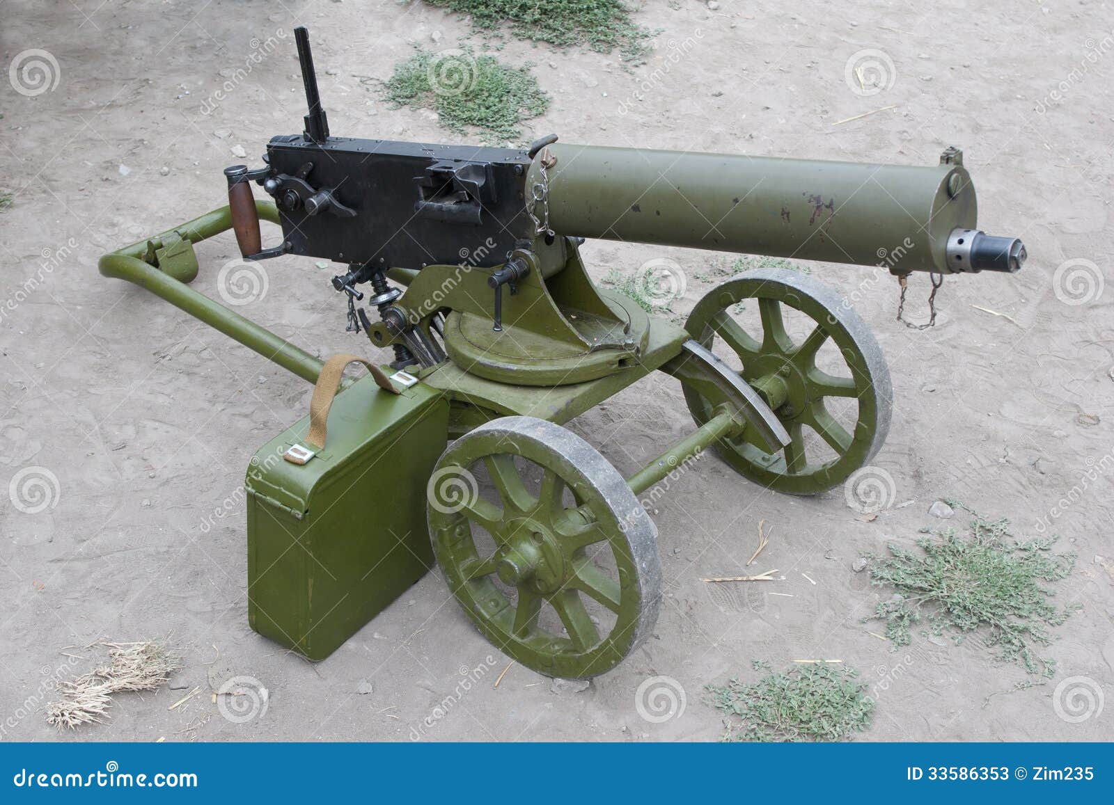 Maxim gun stock image. Image of fight, 1915, fire, heavy - 33586353