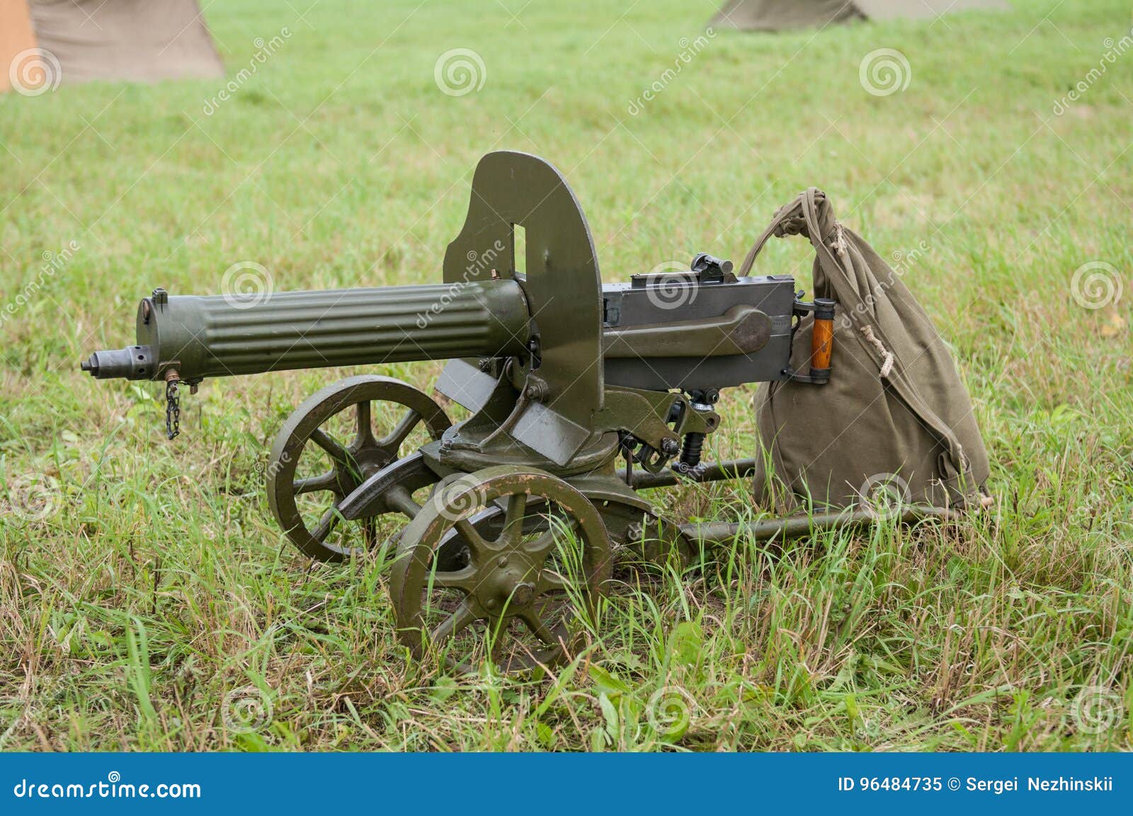 Maxim gun stock image. Image of handle, object, armed - 96484735
