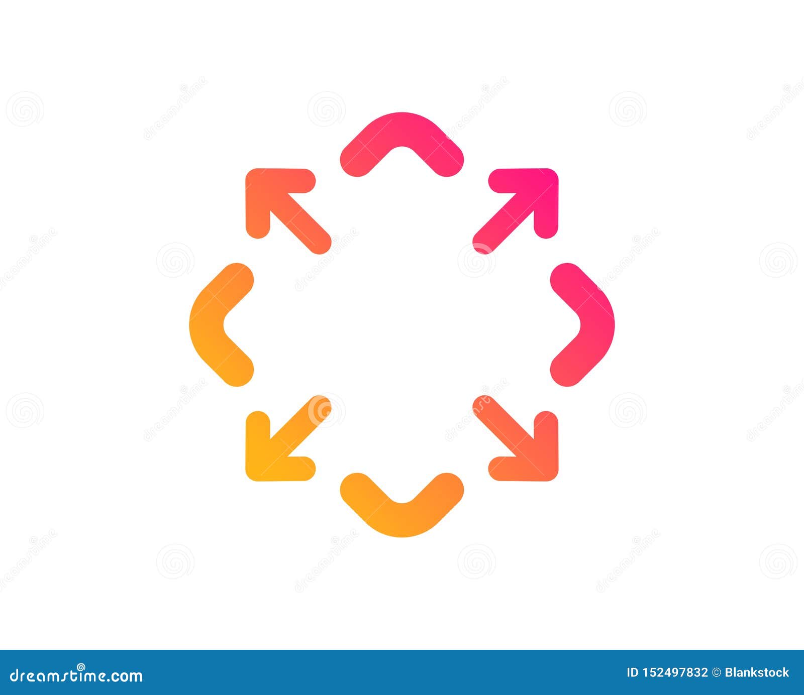 Maximize Arrow Icon. Full Screen Sign. Vector Stock Vector ...