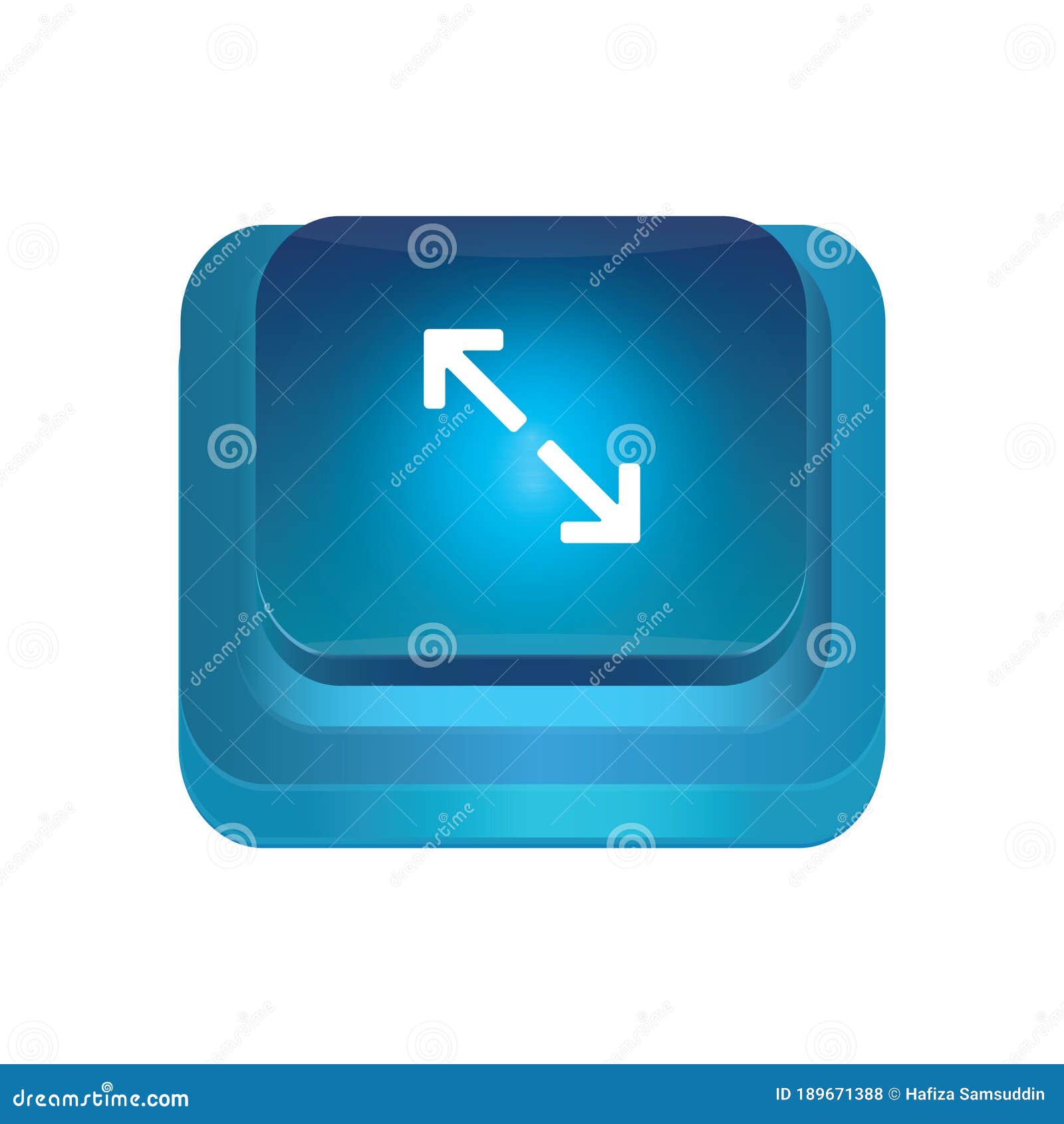 Maximize Button. Vector Illustration Decorative Design Stock Vector ...