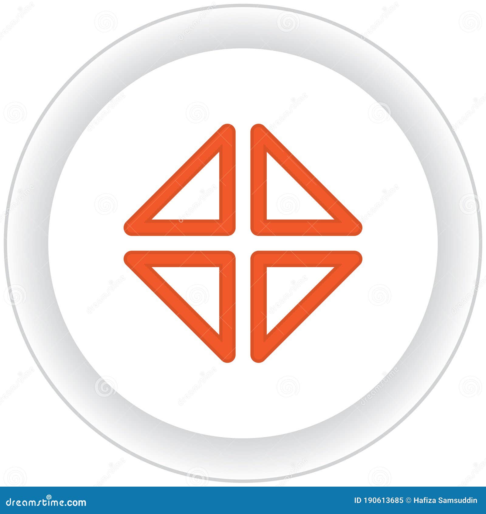 Maximize Button. Vector Illustration Decorative Design Stock Vector ...