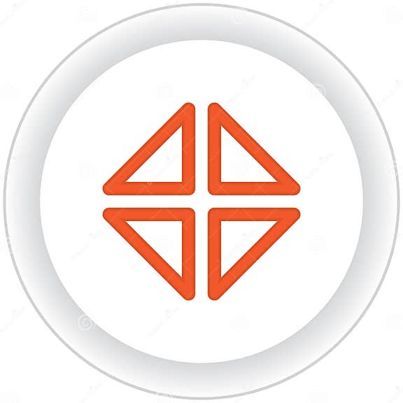 Maximize Button. Vector Illustration Decorative Design Stock Vector ...