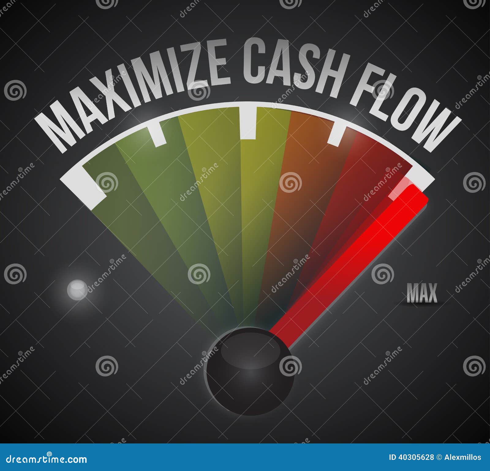 Maximize Cash Flow Mark Illustration Design Stock Illustration ...