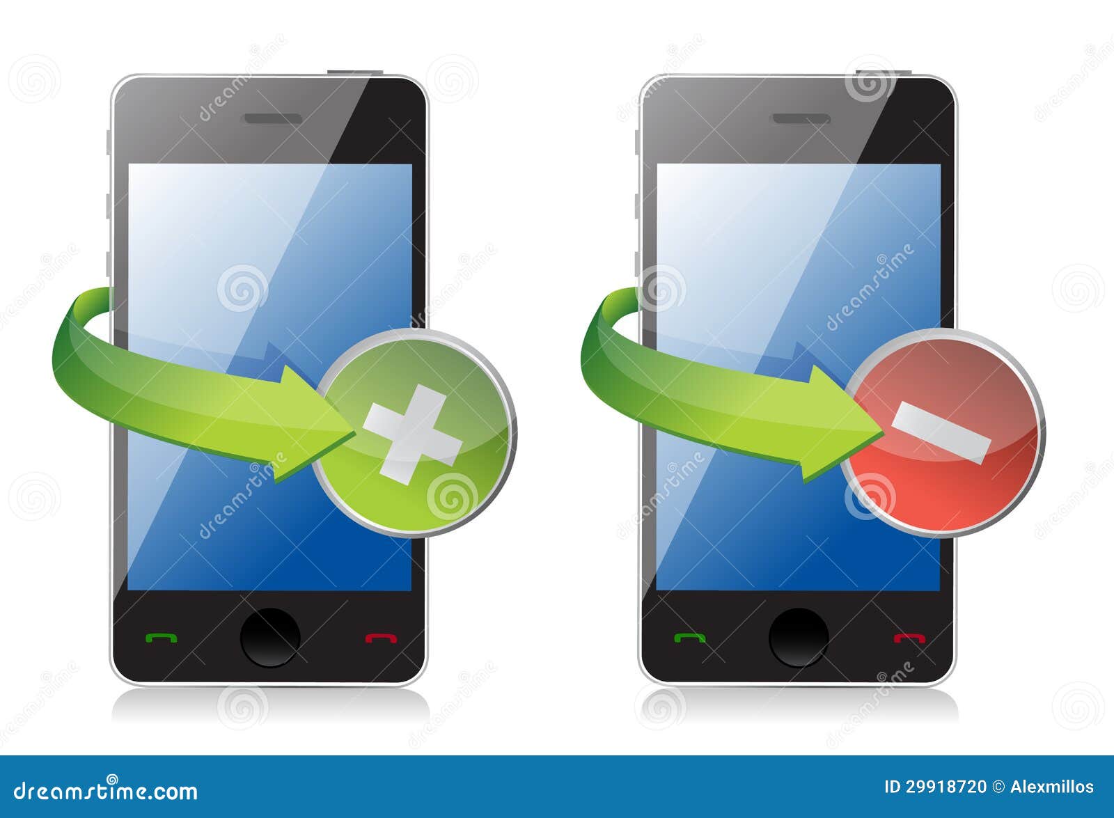 Maximize and Close Phone Icons Stock Illustration - Illustration of ...