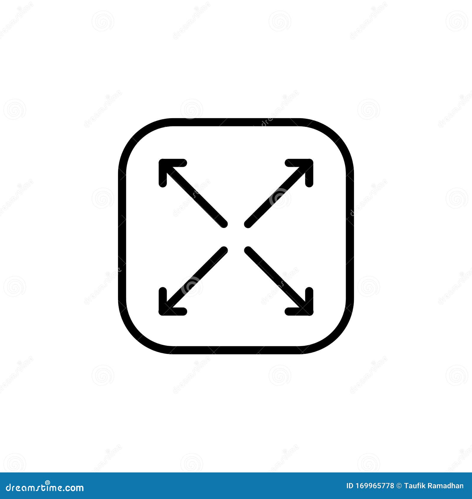 Maximize Icon Design Line Style. Perfect for Application, Web, Logo and ...