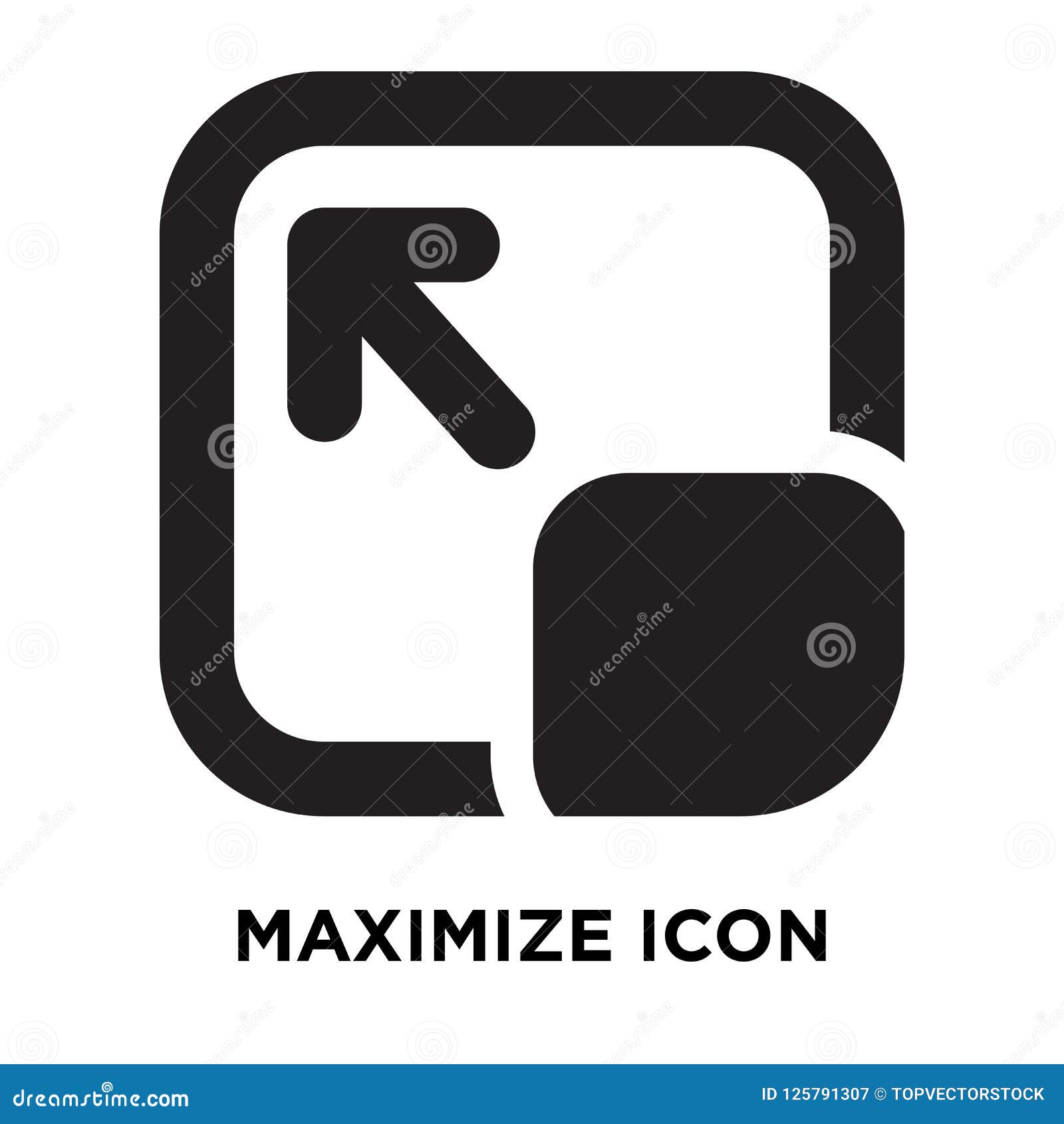 Maximize Icon Design Isolated On White Background Vector Illustration ...