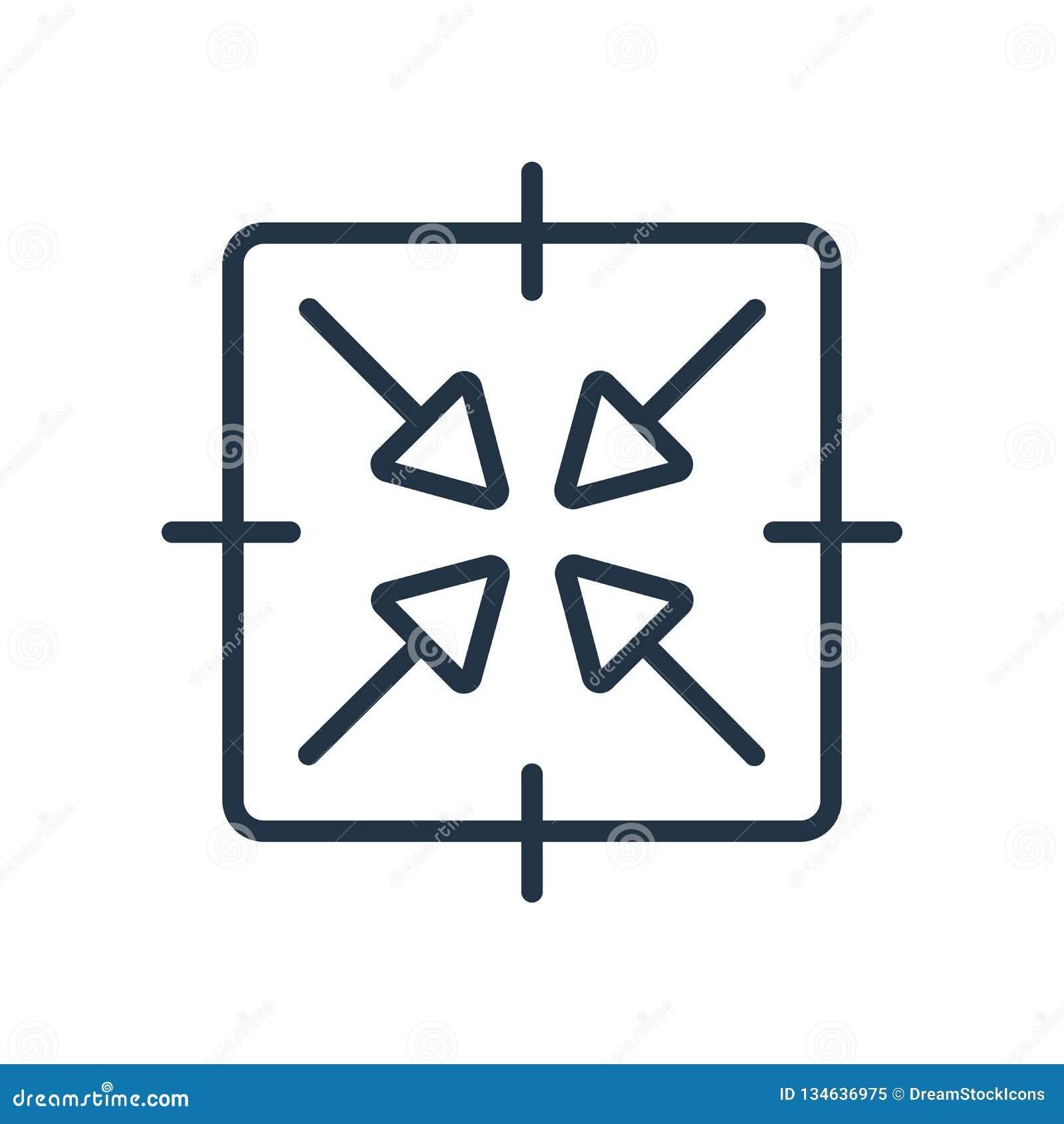 Maximize Icon Design Isolated On White Background Cartoon Vector ...