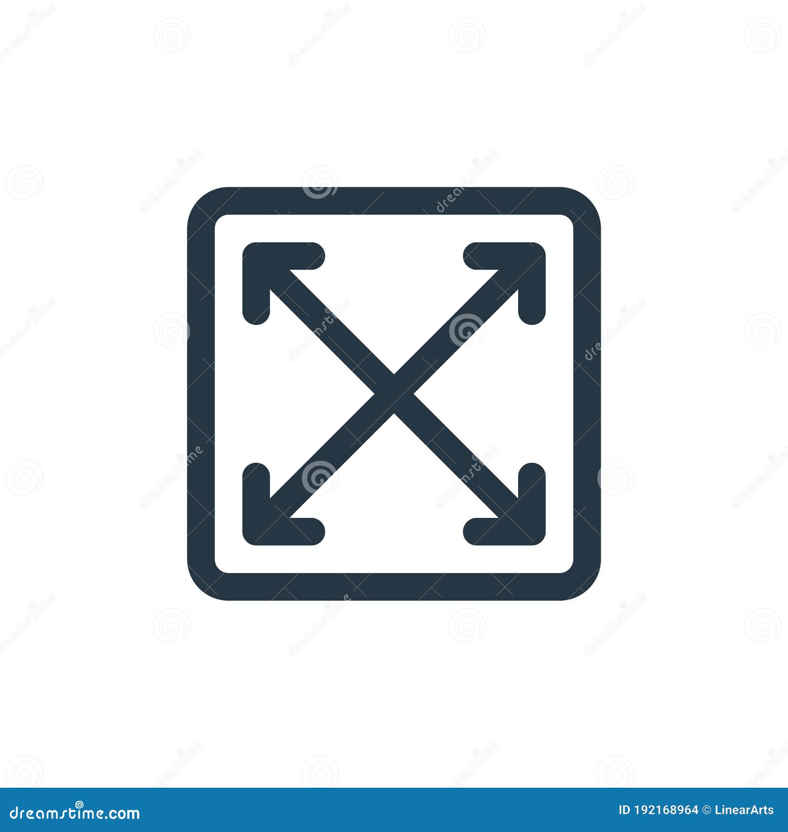 Maximize Icon Vector from User Interface Concept. Thin Line ...