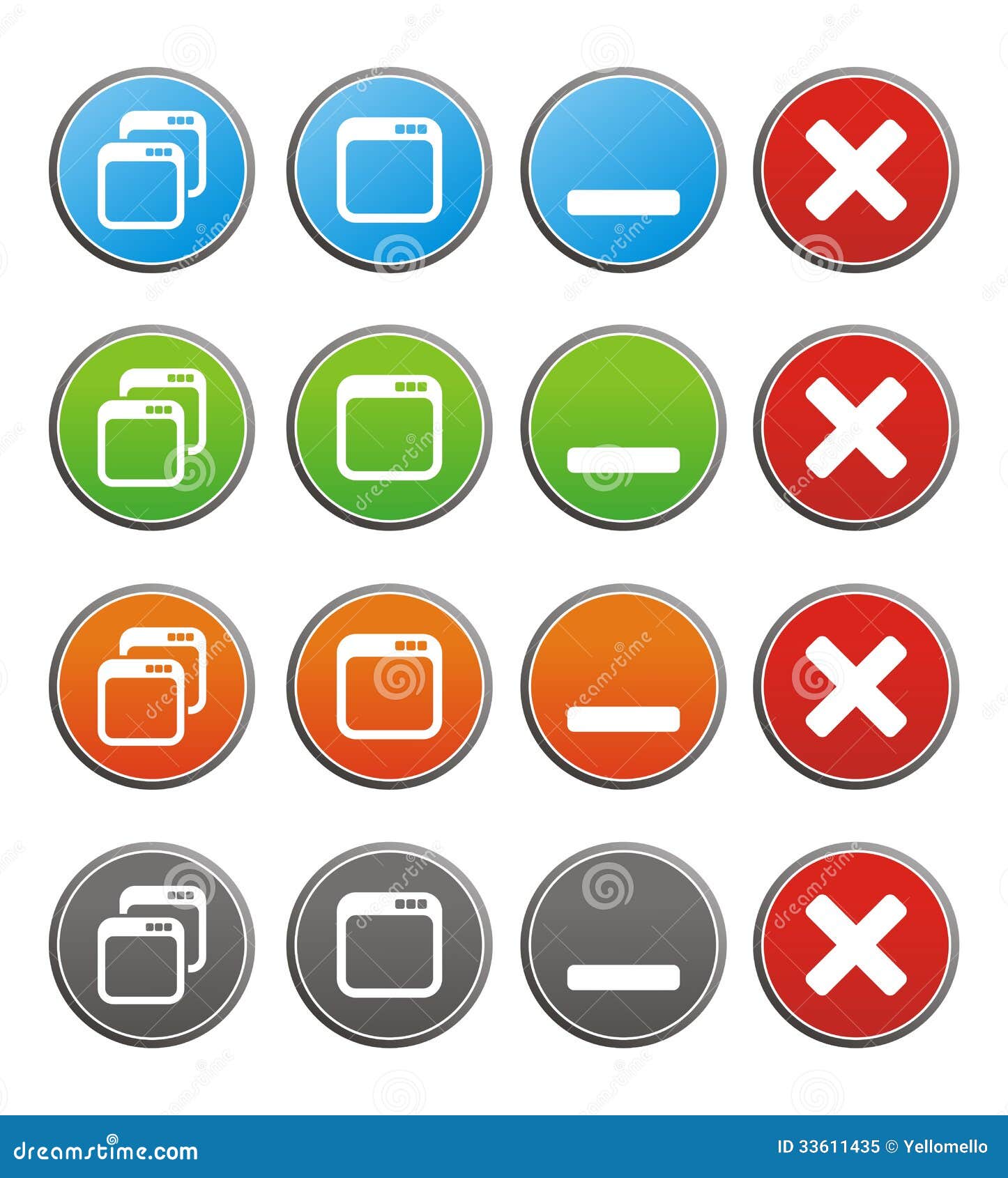 Minimize - Restore - Close App Icon Vector Illustration | CartoonDealer ... Minimize - Restore - Close App Icon Vector Illustration | CartoonDealer ...