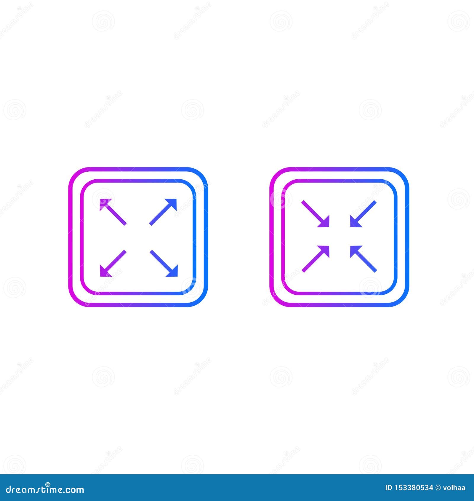 Maximize and Minimize Screen Stock Vector - Illustration of white ...