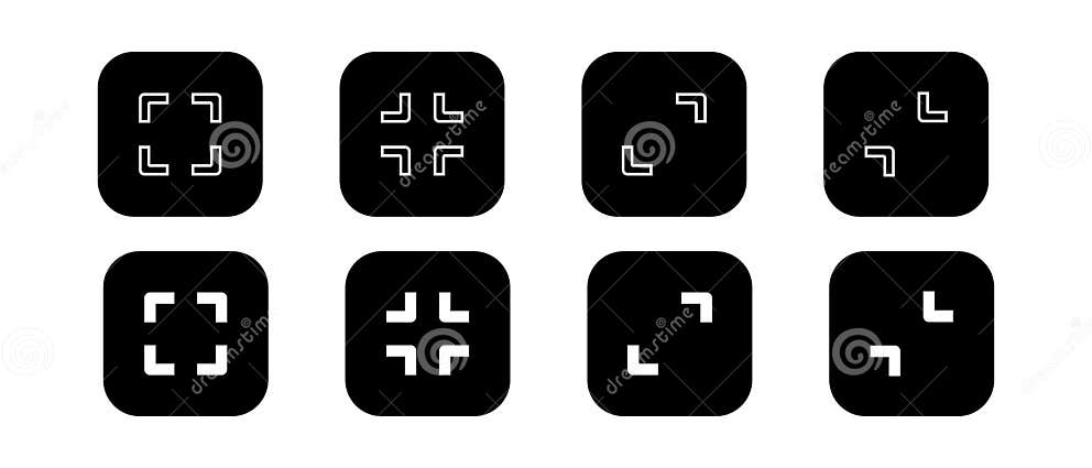 Maximize and Minimize Vector Web Buttons. Size Button App Symbol Stock ... Maximize and Minimize Vector Web Buttons. Size Button App Symbol Stock ...