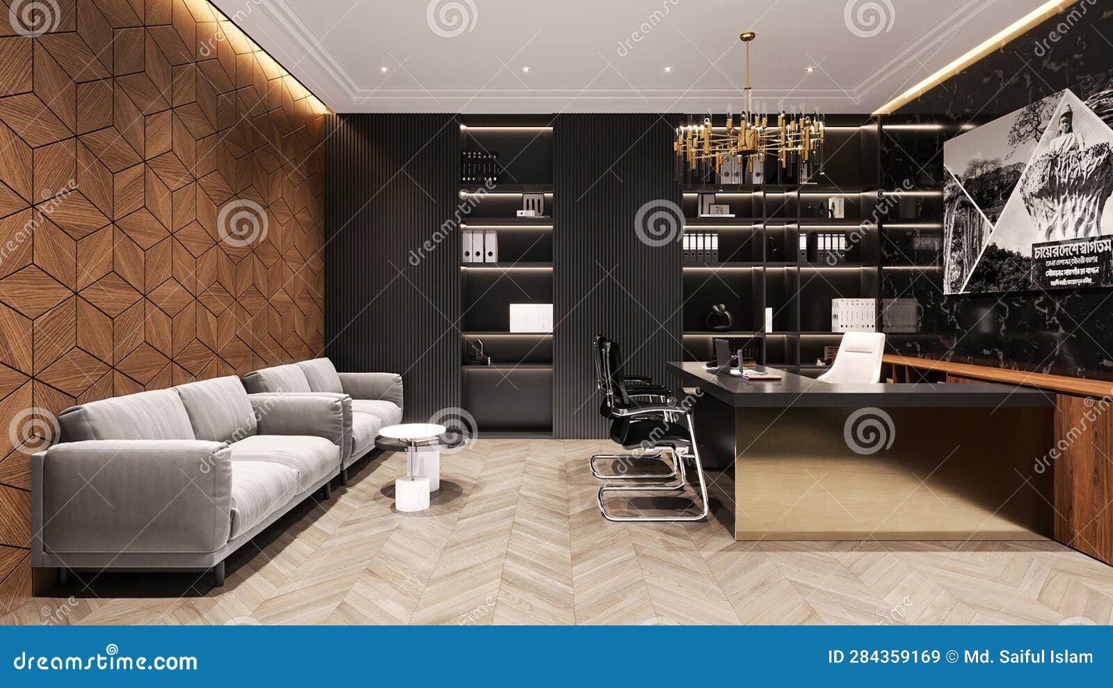 Maximizing Space And Comfort With Smart Office Interior Design Royalty ...