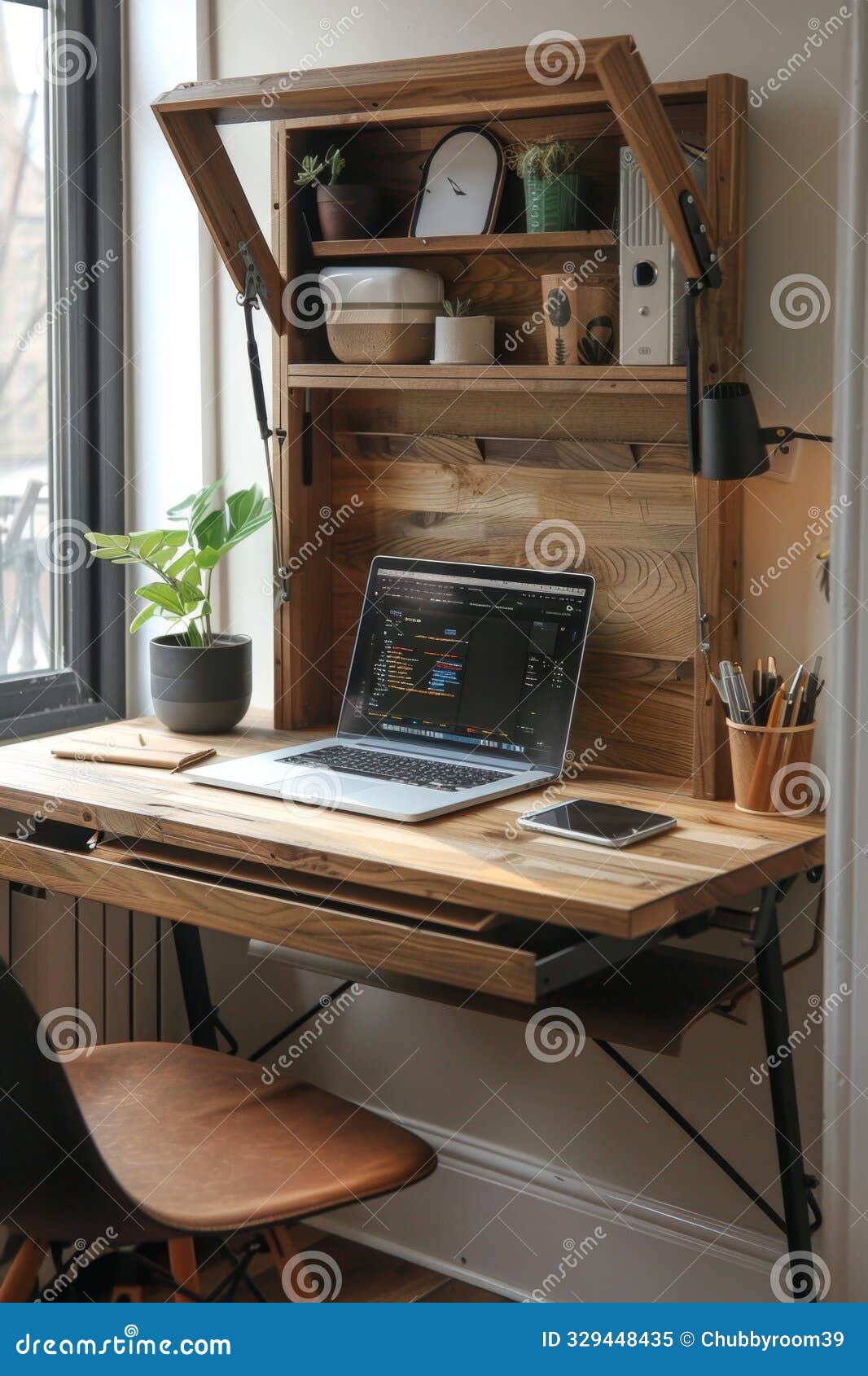 Maximizing Space with Vertical Storage and Foldable Desk in Tiny ...