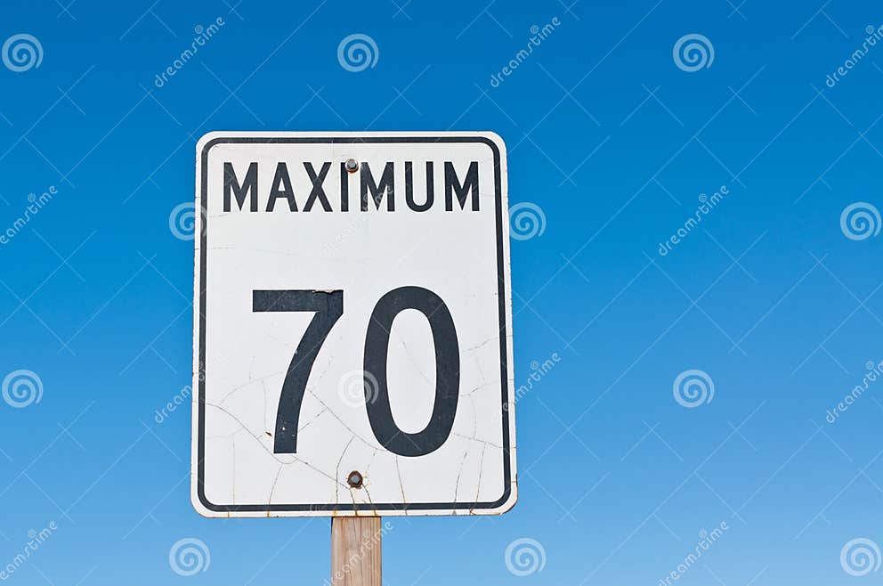 Maximum 70 Sign stock image. Image of limit, speed, post - 18454777