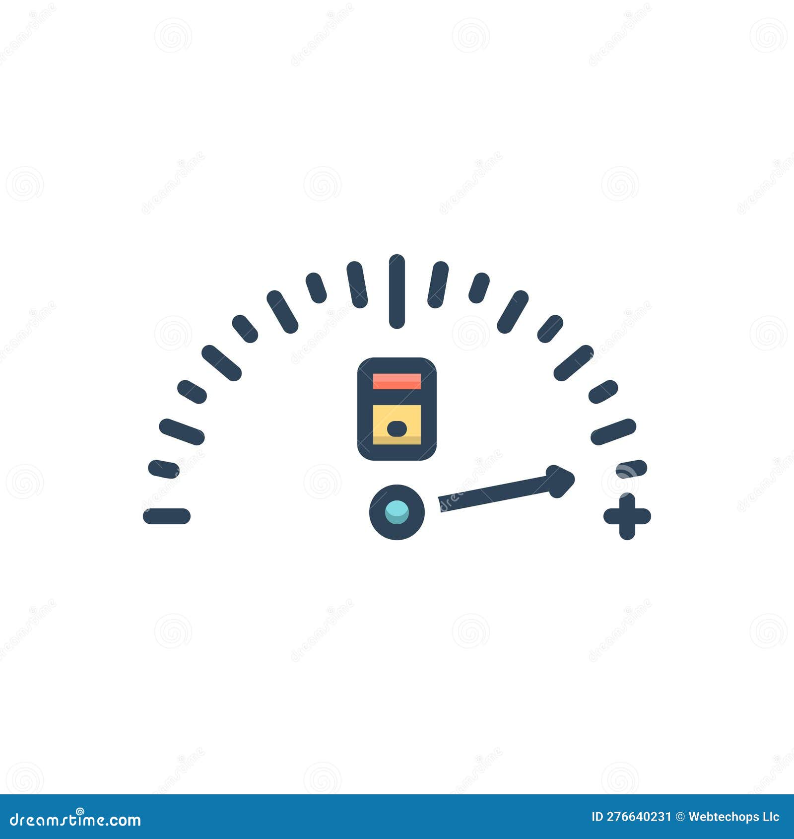 Color Illustration Icon for Maximum, Speed and Tachometer Stock ...