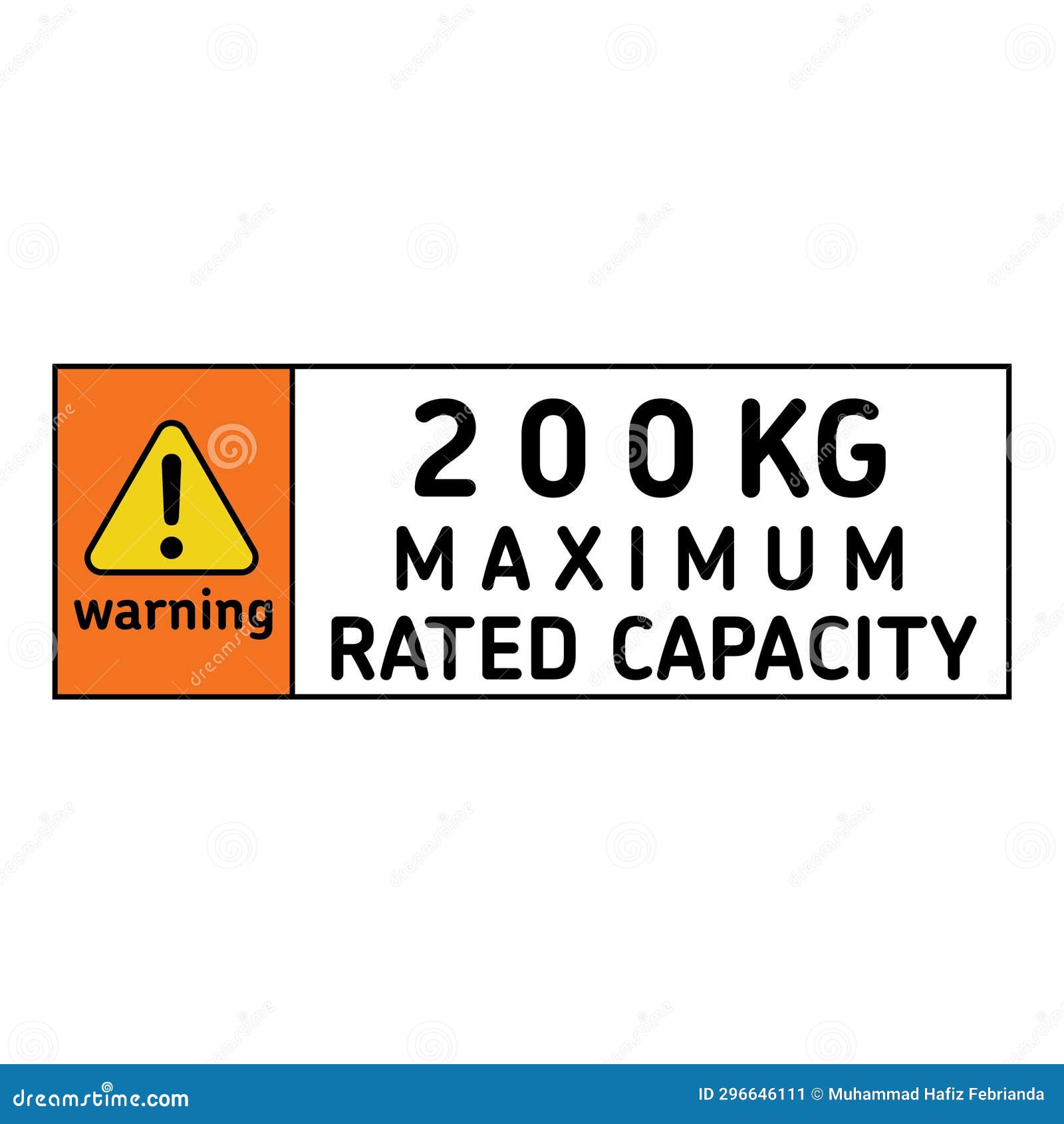Maximum Load Capacity Sign Vector Illustations Stock Vector ...