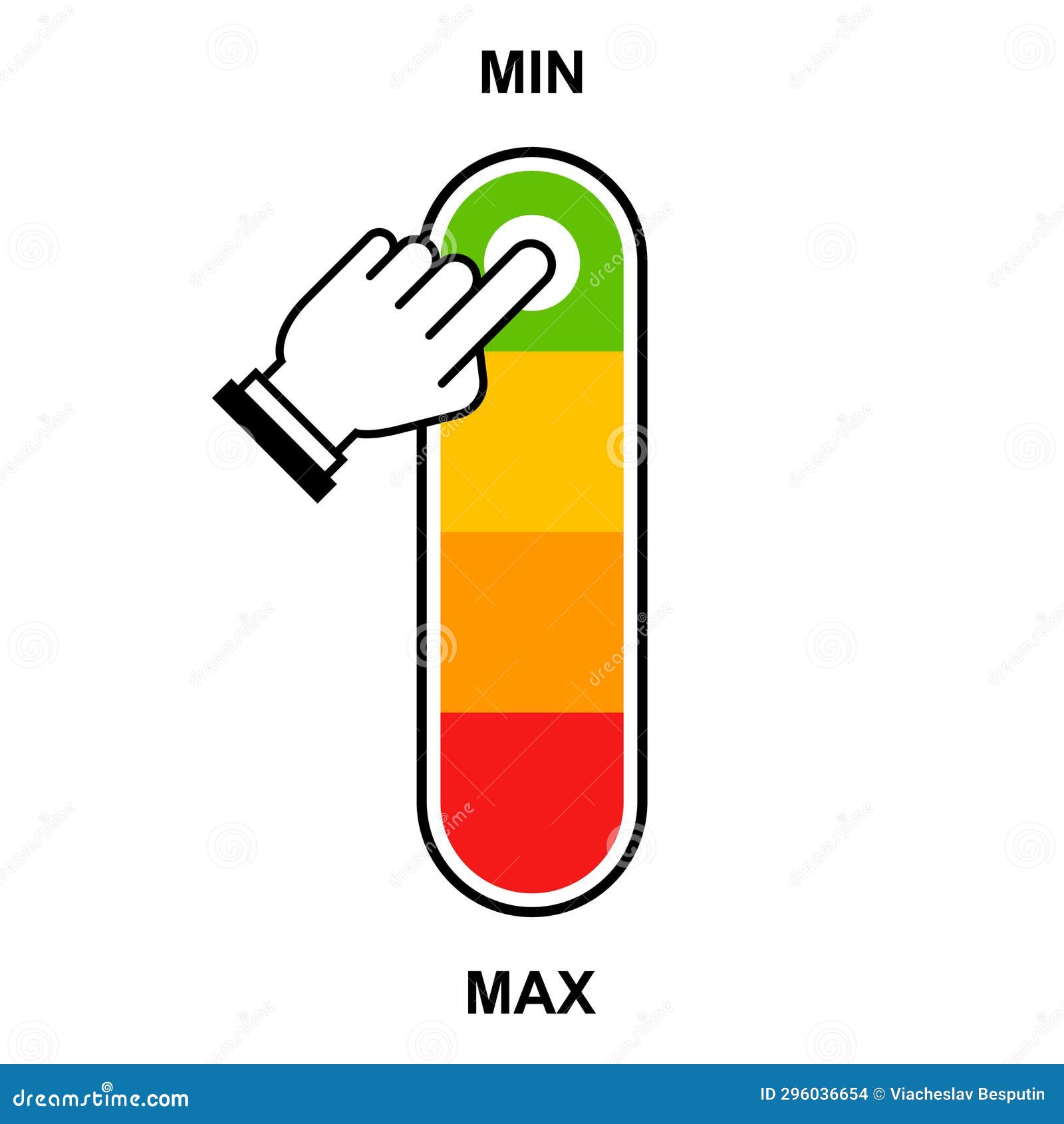 Maximum and minimum scale. stock vector. Illustration of maximum ...