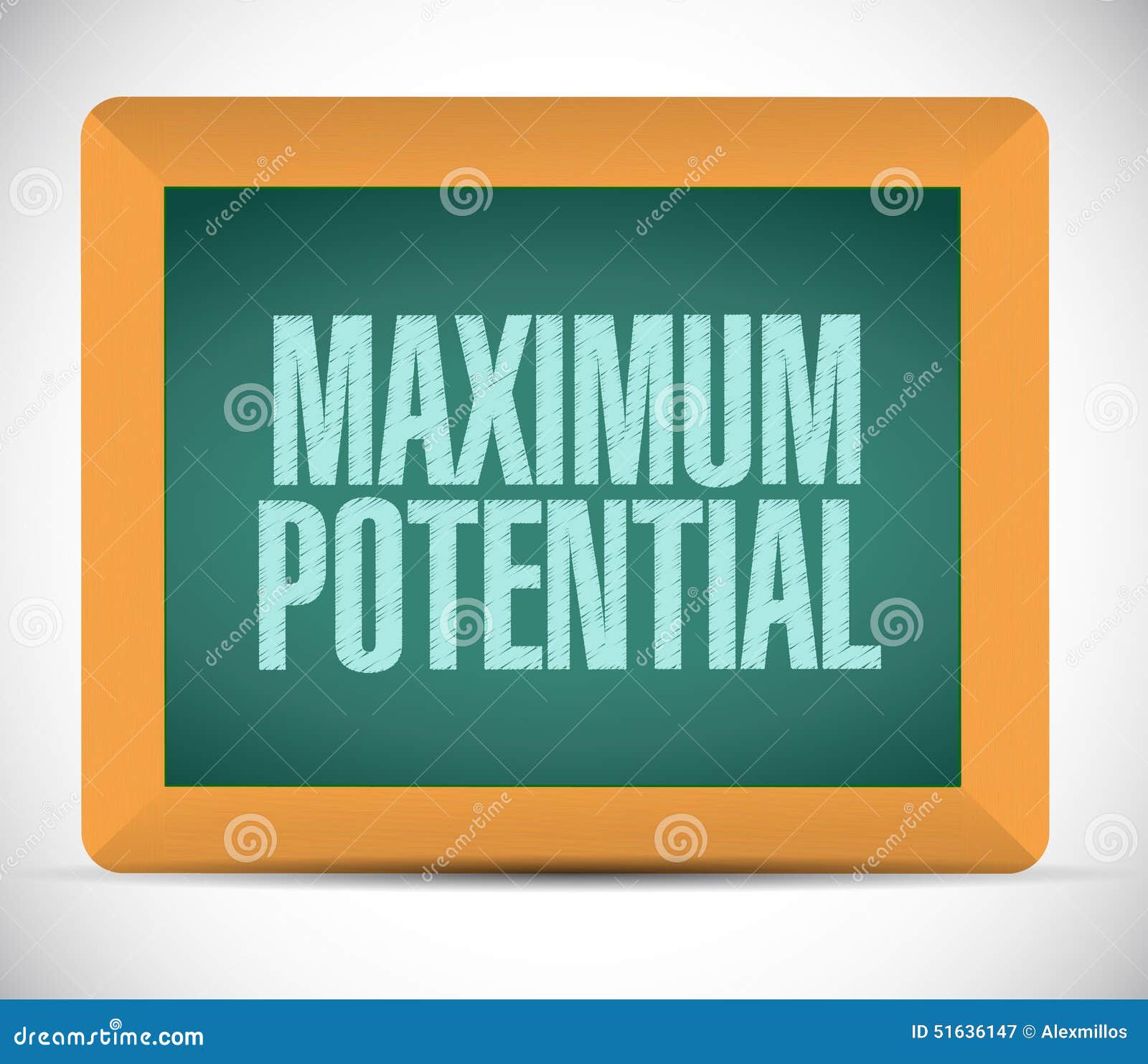 Maximum Potential Board Sign Concept Illustration Stock Illustration ...