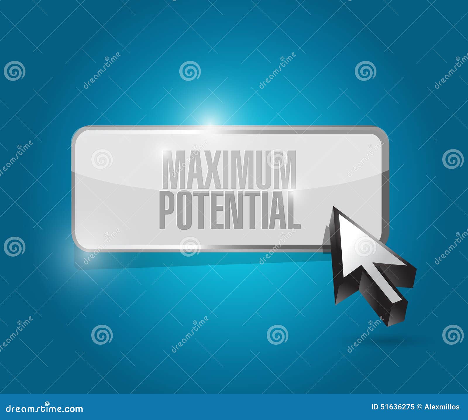 Maximum Potential Button Sign Concept Stock Illustration - Illustration ...