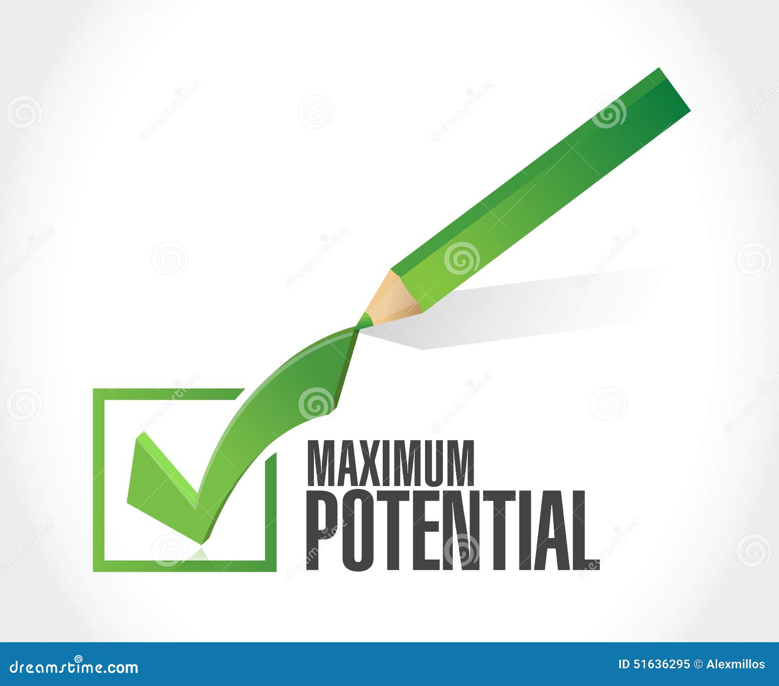 Maximum Potential Check Mark Sign Concept Stock Illustration ...