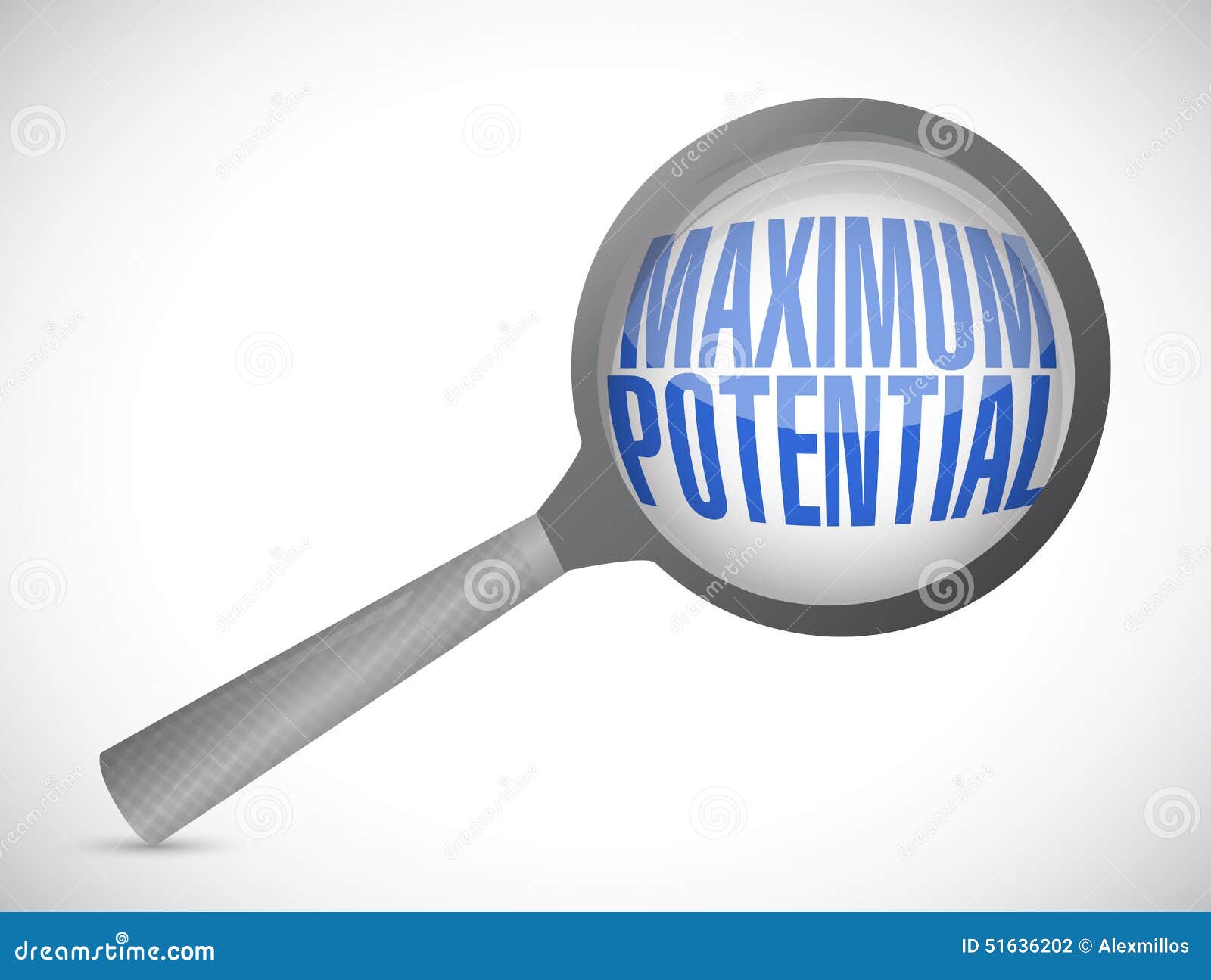 Maximum Potential Magnify Sign Concept Stock Illustration ...