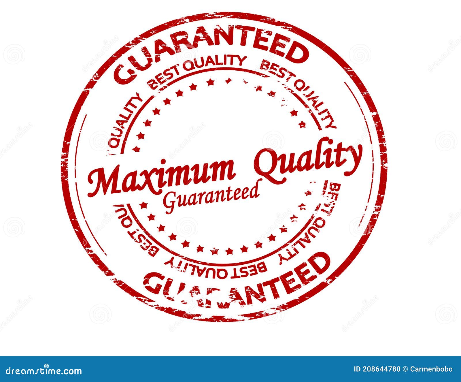 Stamp with Text Maximum Quality Stock Vector - Illustration of ...