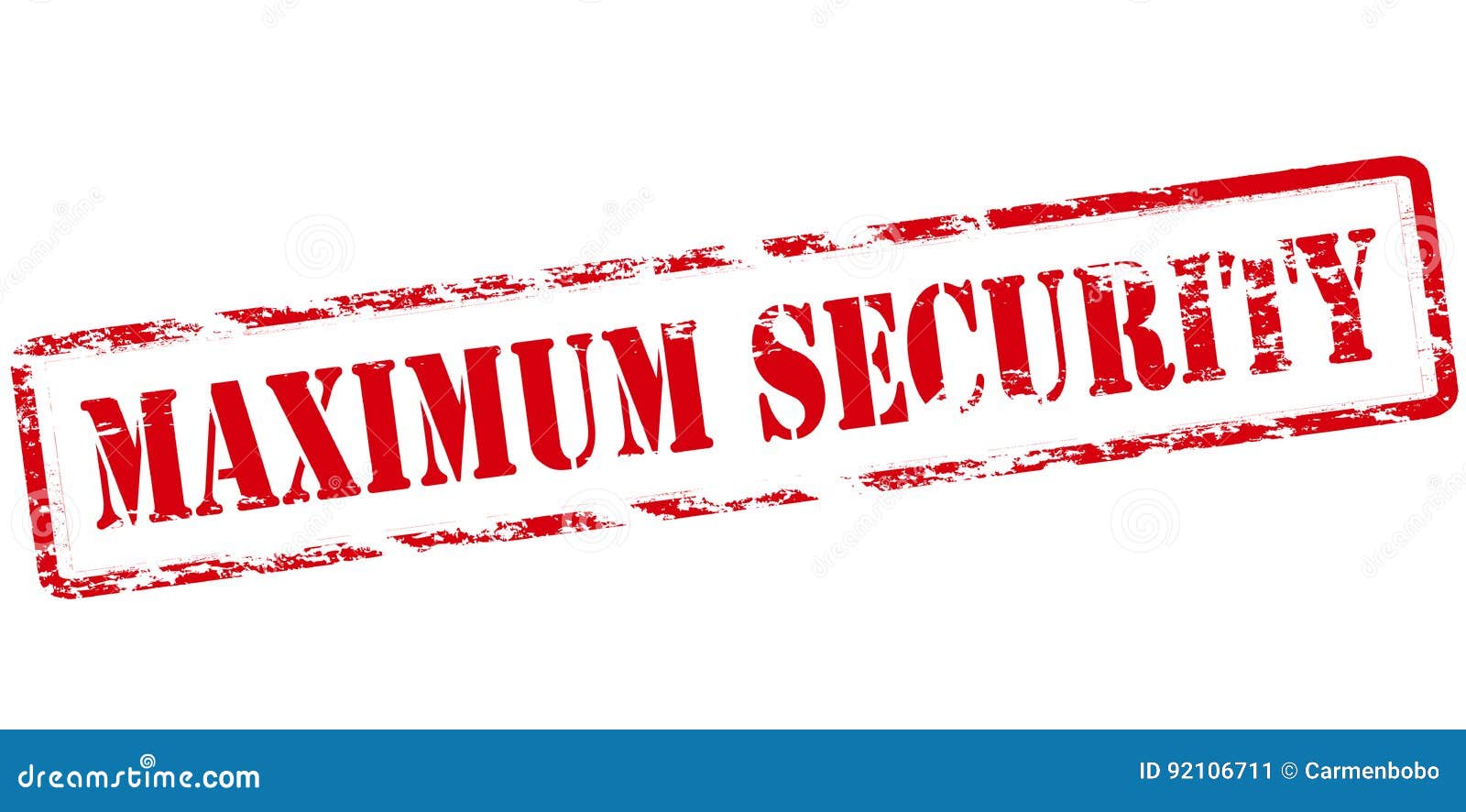 Maximum security stock illustration. Illustration of maximum - 92106711