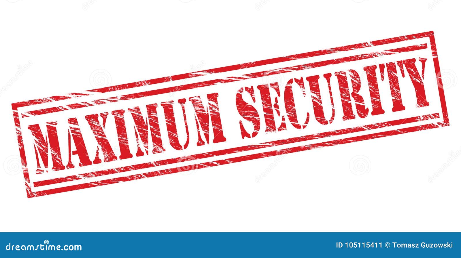 Maximum security stamp stock illustration. Illustration of icon - 105115411