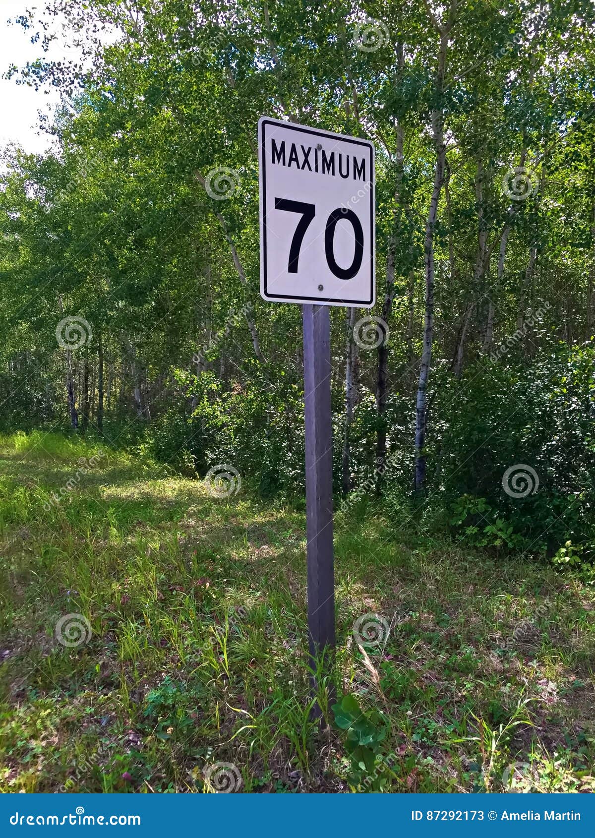 Maximum Seventy Kilometer Per Hour Sign Stock Image - Image of legal ...