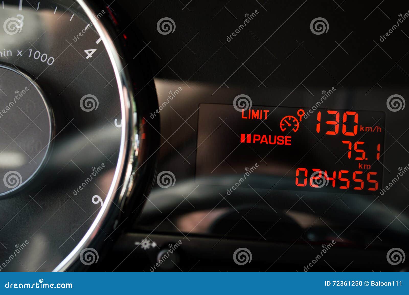 Maximum speed in car. stock photo. Image of travel, transport - 72361250