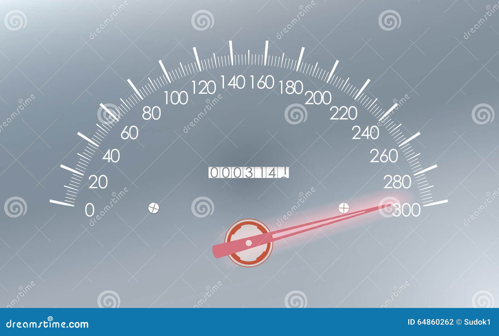 Maximum Speed on the Speedometer Stock Illustration - Illustration of ...